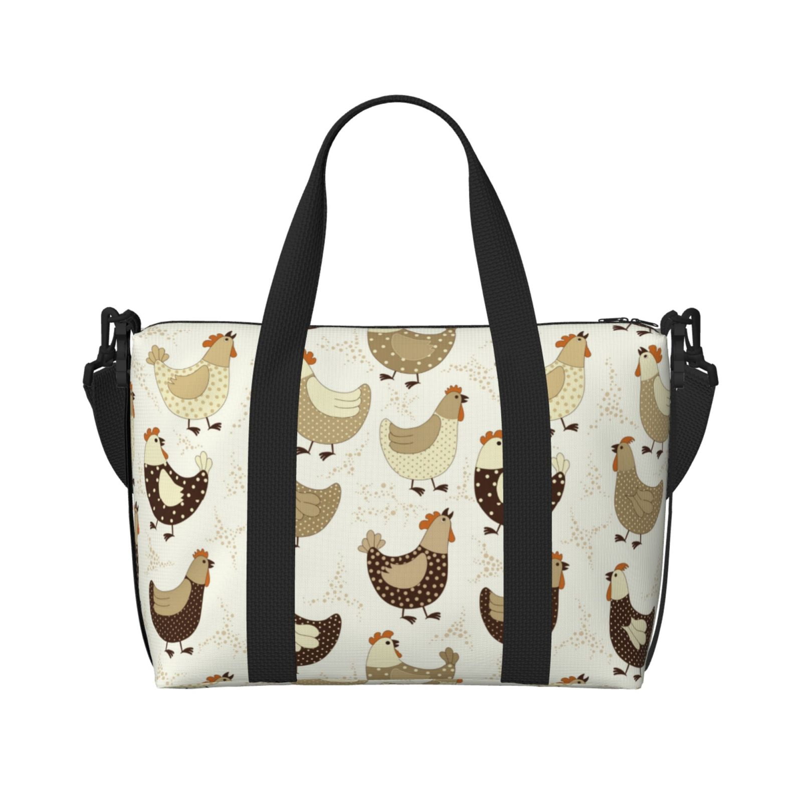 Travel Duffle Bag Chicken Cartoon Travel Tote Bags Carry on Luggage ...