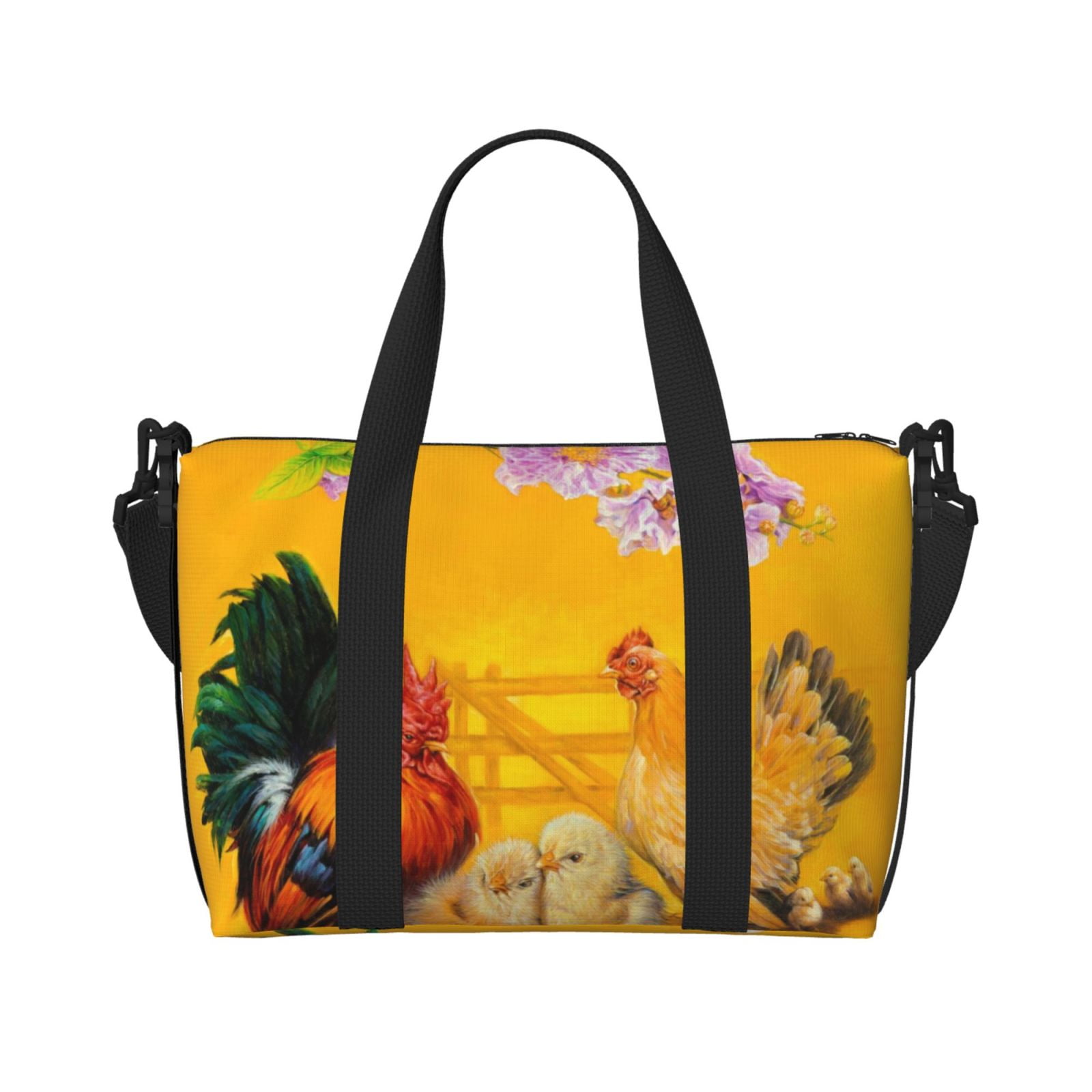 Travel Duffle Bag Chicken Family Rooster Travel Tote Bags Carry on ...