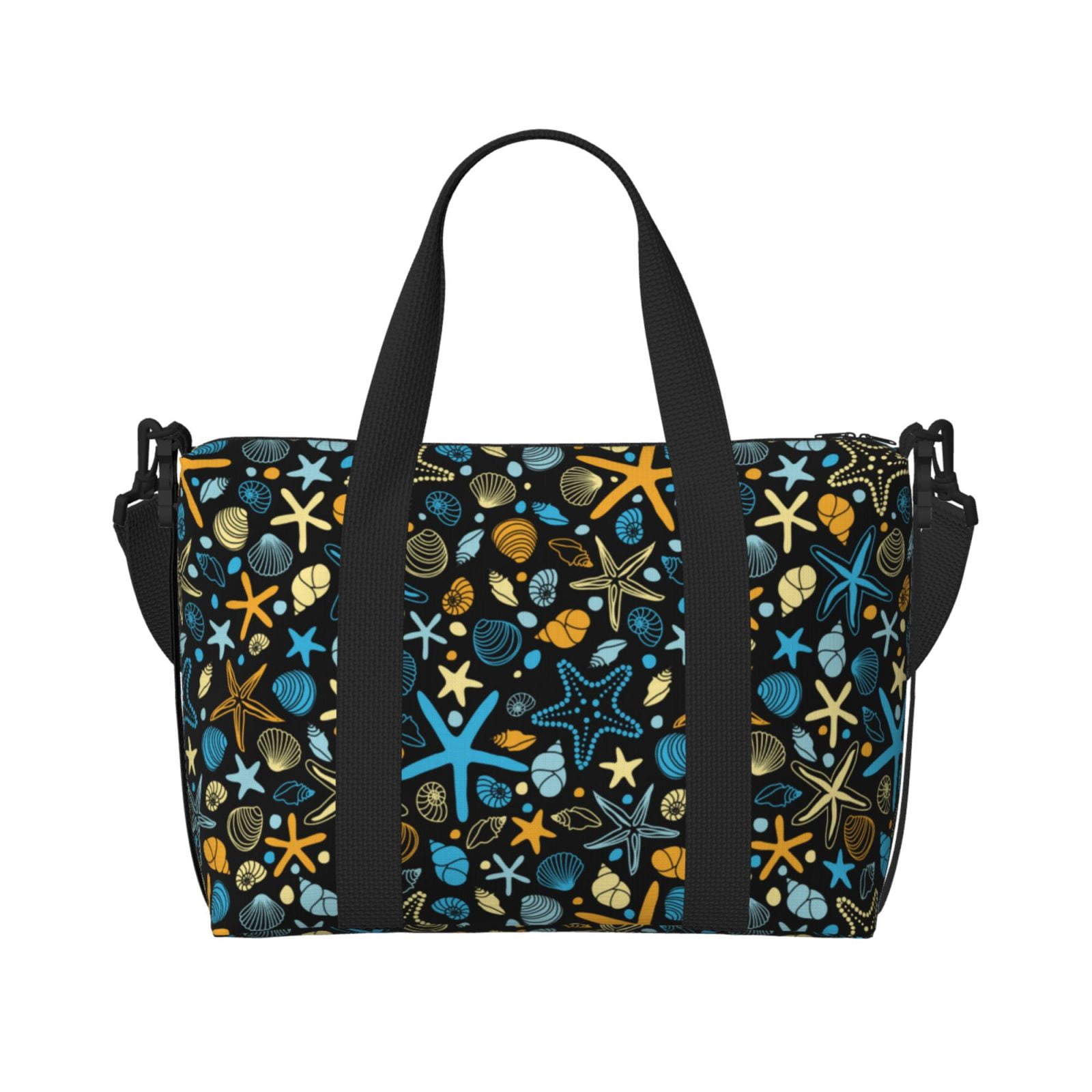 Travel Duffle Bag Colorful Blue Shell Travel Tote Bags Carry on Luggage ...