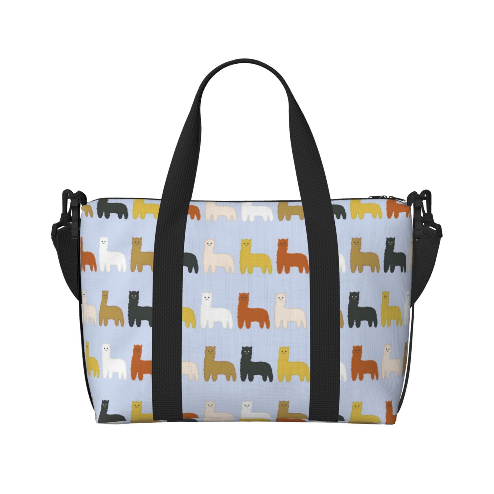 Travel Duffle Bag Colorful Cute Alpaca Travel Tote Bags Carry on ...