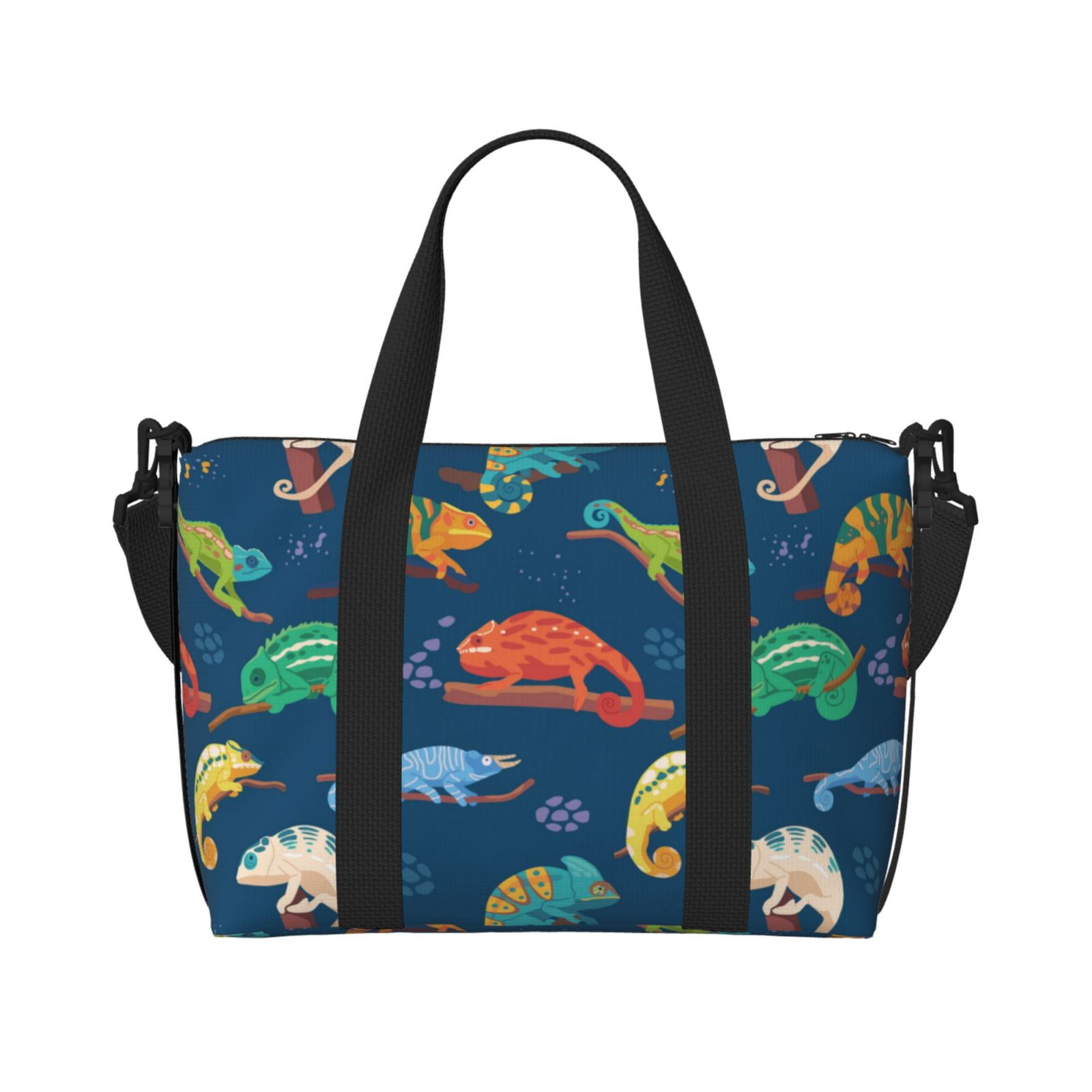 Travel Duffle Bag Colorful Cute Chameleon Lizard_A Travel Tote Bags ...