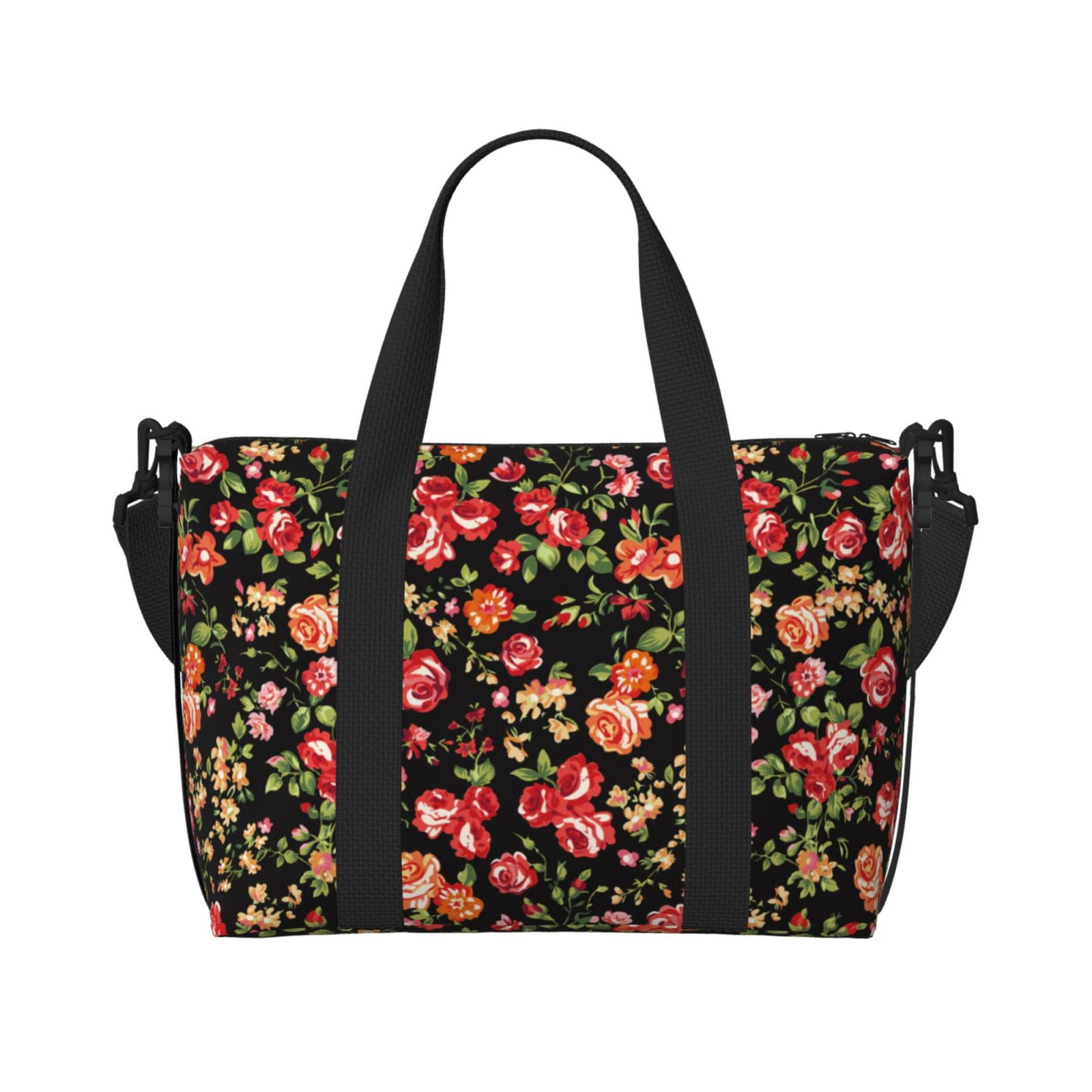 Travel Duffle Bag Colorful Rose Flowers Travel Tote Bags Carry on ...