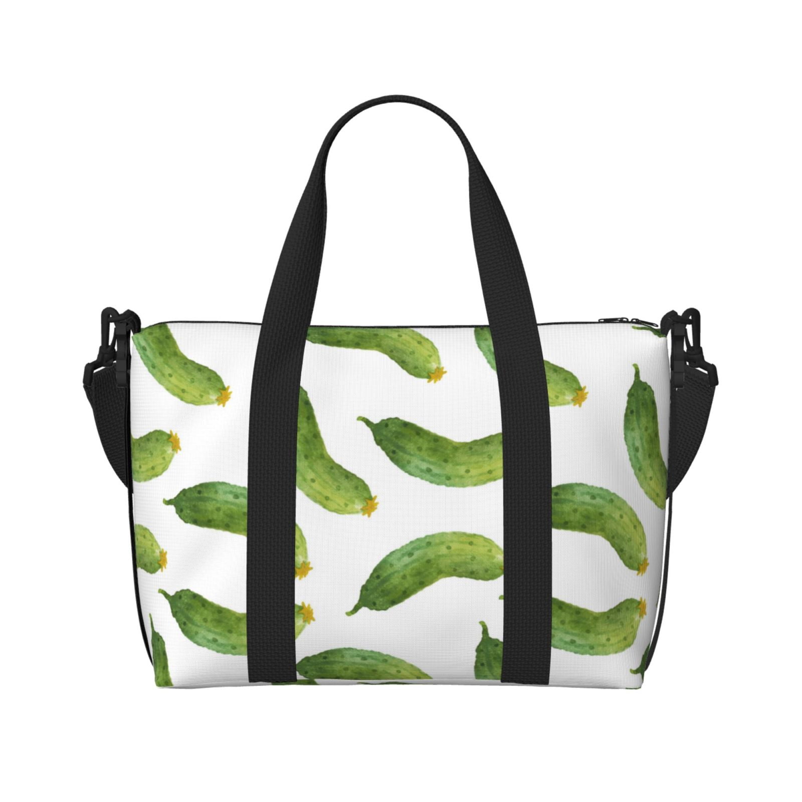 Travel Duffle Bag Cucumber Pattern Travel Tote Bags Carry on Luggage ...
