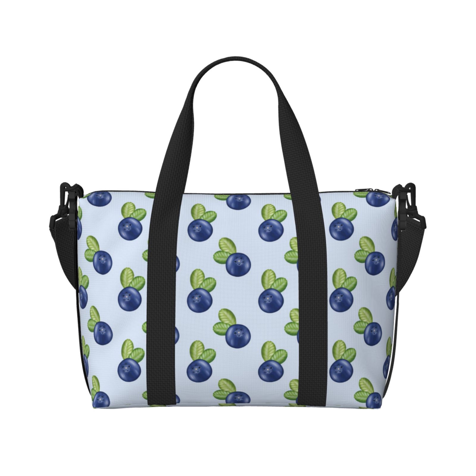 Travel Duffle Bag Cute Blueberry Cyan Blue Travel Tote Bags Carry on ...