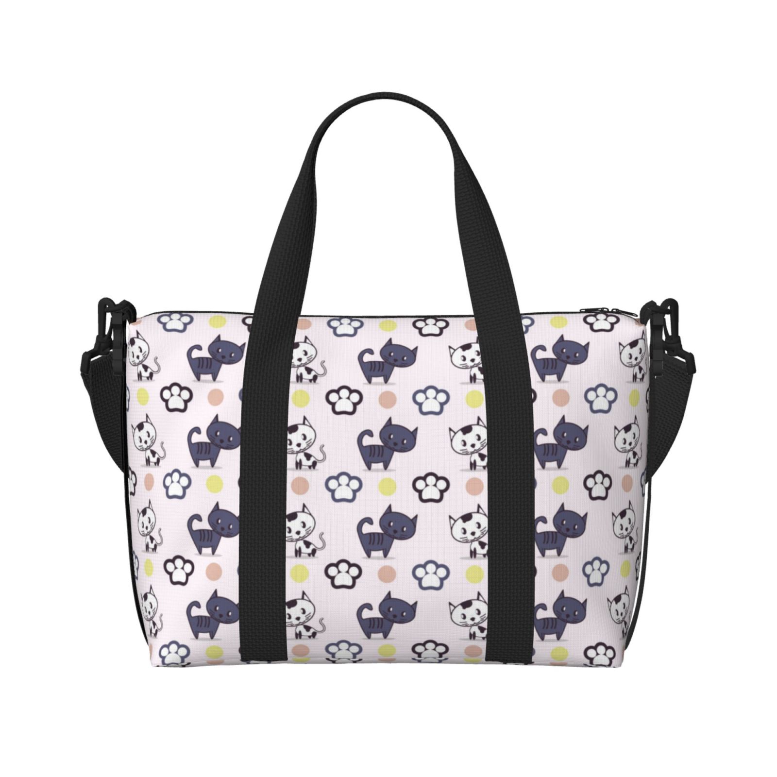 Travel Duffle Bag - Cute Cartoon Mini Cat Weekender Bags for Women/Men ...