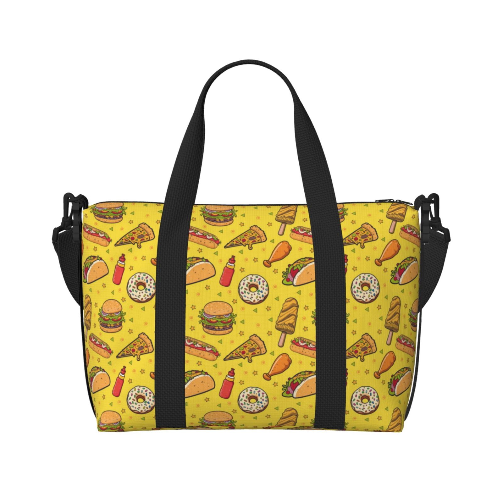 Travel Duffle Bag Cute Food Ketchup Burger Travel Tote Bags Carry on ...