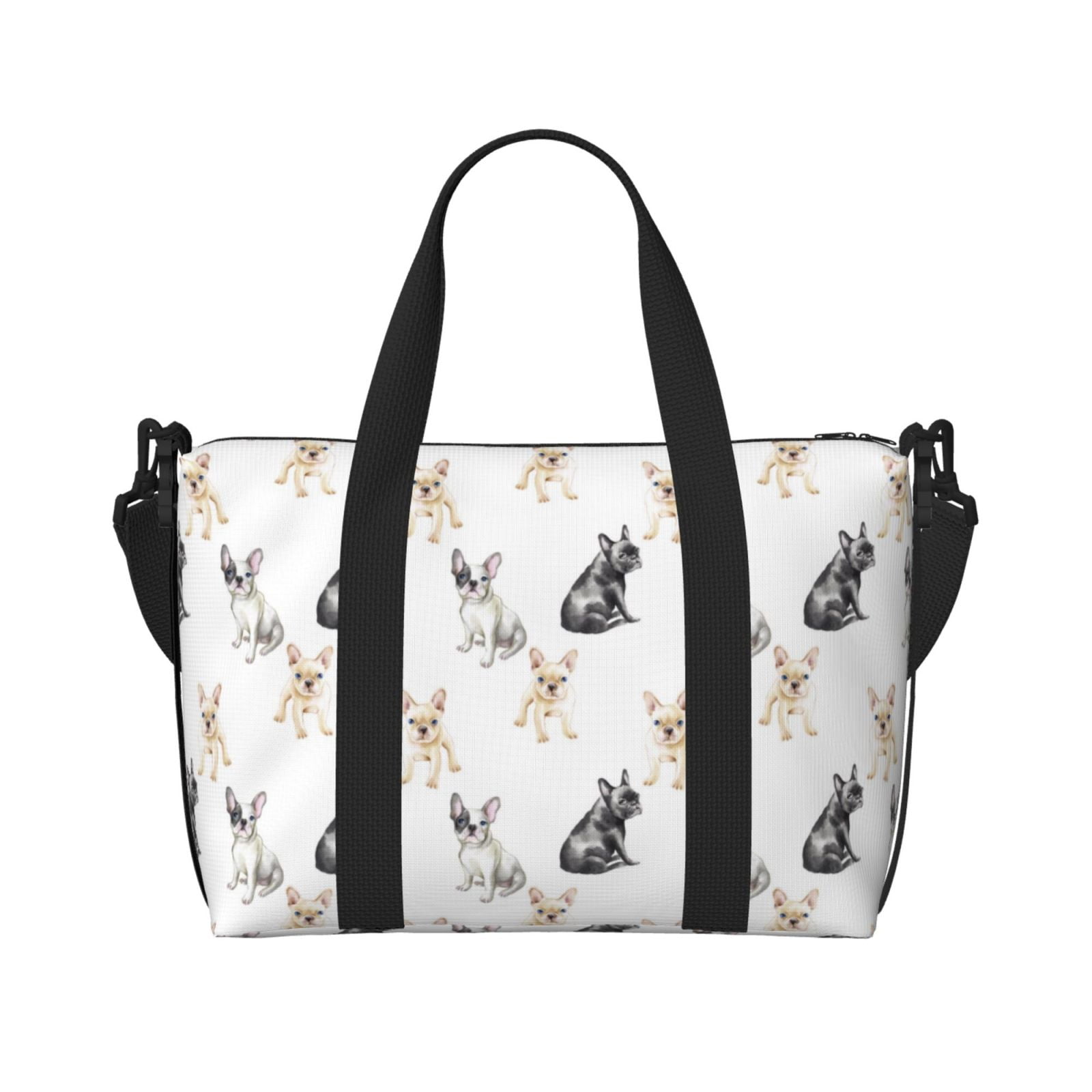 Travel Duffle Bag Cute French Bulldog Multicolor Travel Tote Bags Carry ...