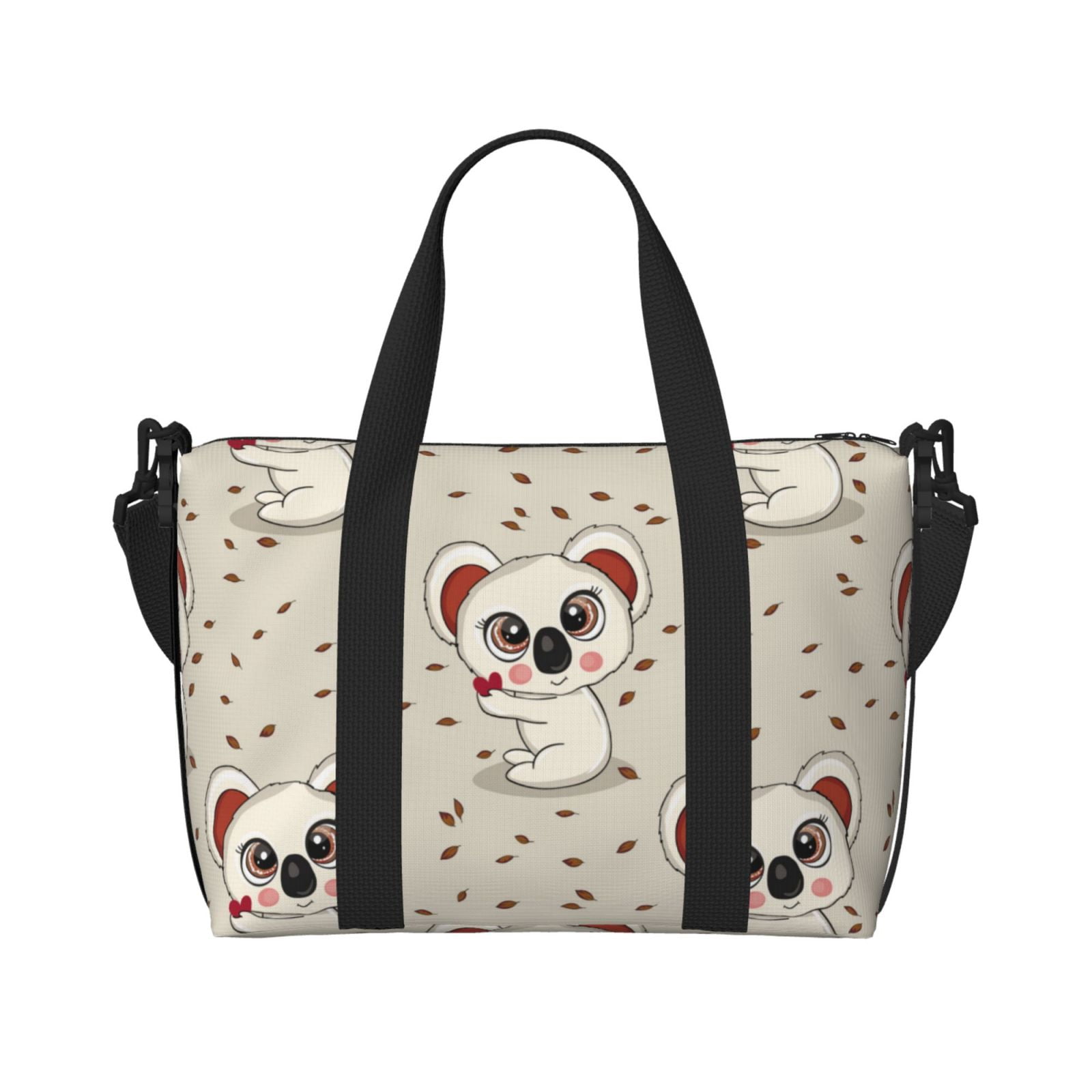 Travel Duffle Bag Cute Koala Off White Travel Tote Bags Carry on ...