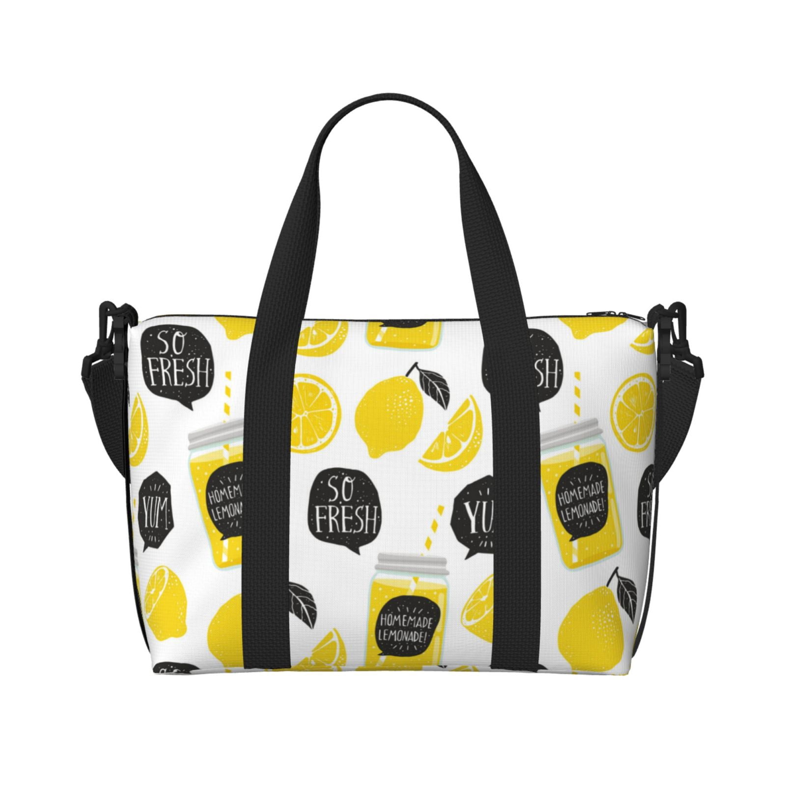 Travel Duffle Bag Cute Lemon Juice Travel Tote Bags Carry on Luggage ...