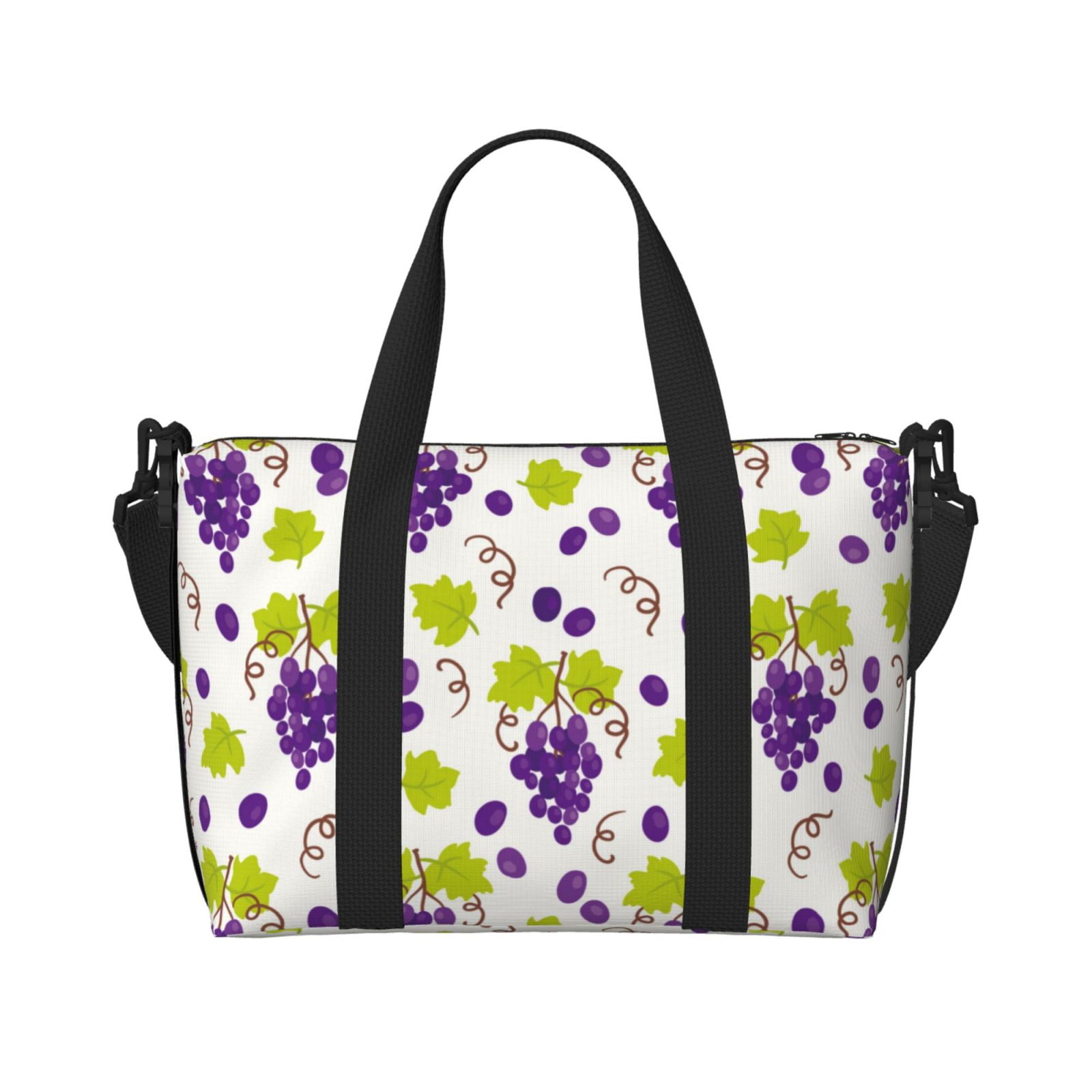 Travel Duffle Bag Cute Purple Grape Travel Tote Bags Carry on Luggage ...