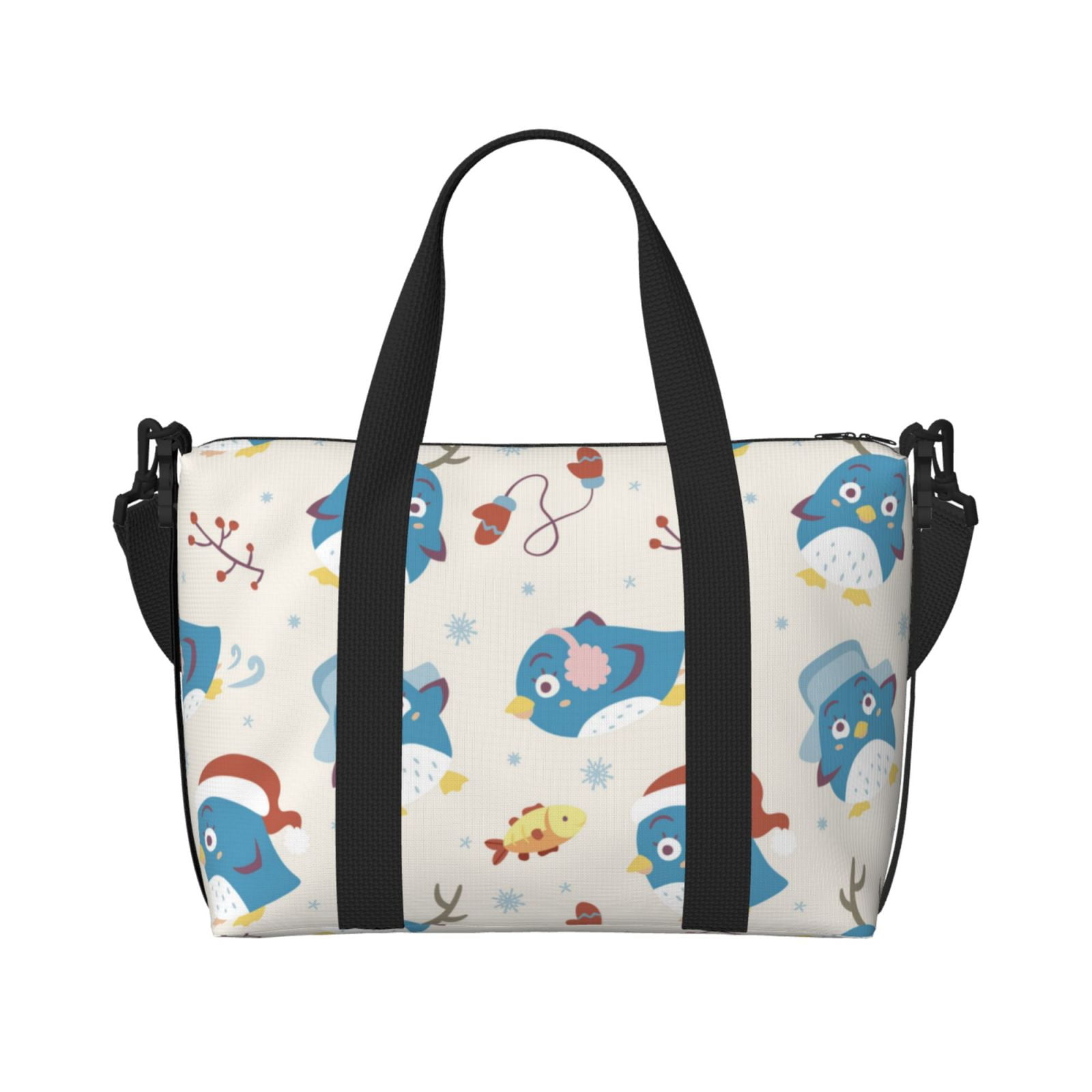 Travel Duffle Bag Cute cartoon penguin Travel Tote Bags Carry on ...