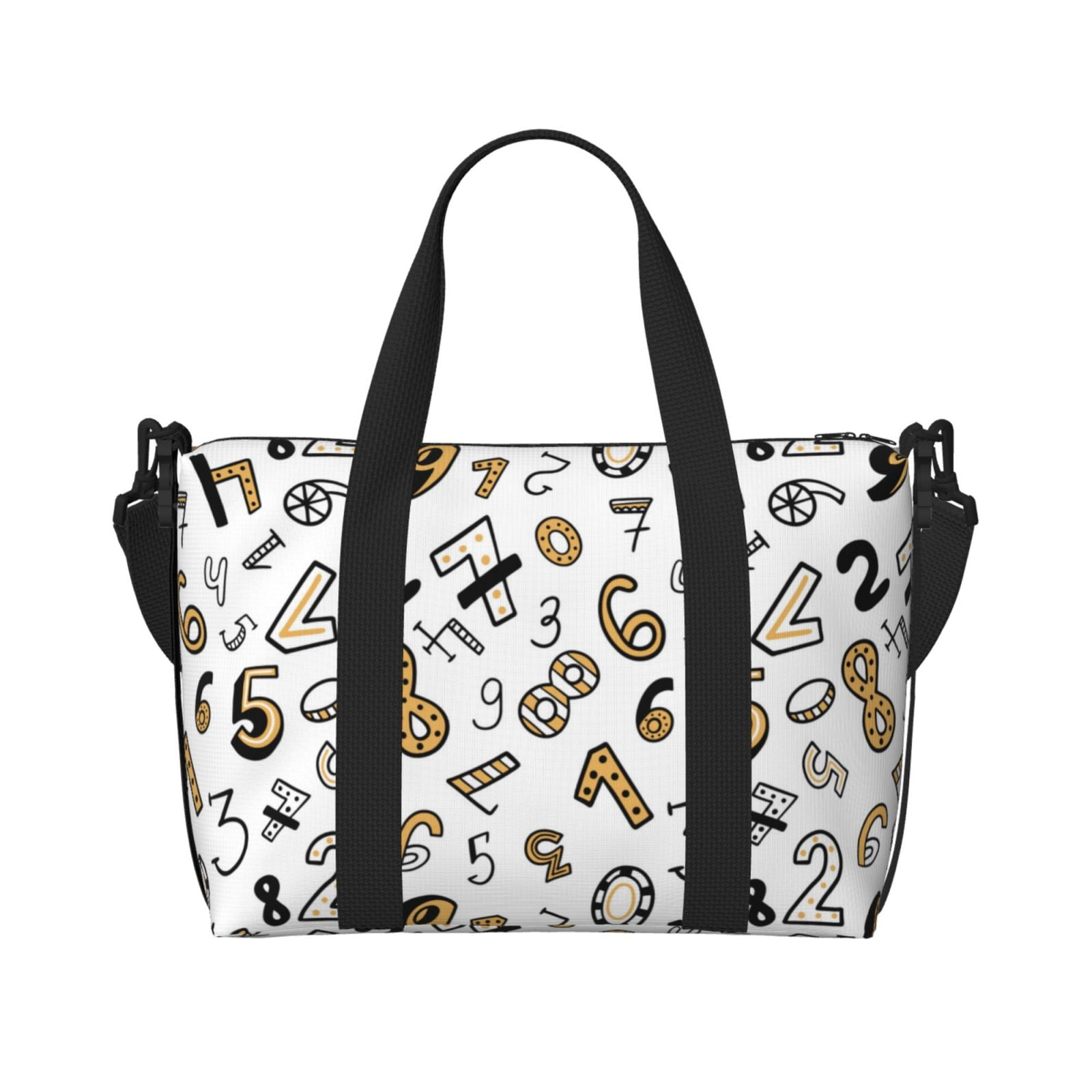 Travel Duffle Bag - Cute math numbers Weekender Bags for Women/Men with ...