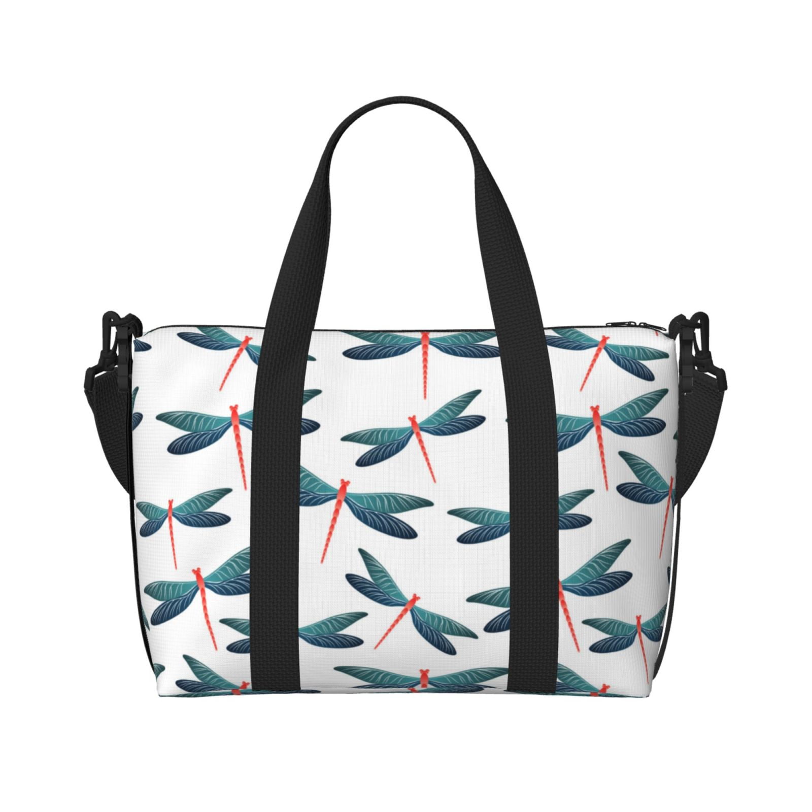 Travel Duffle Bag Dark Green Dragonfly Travel Tote Bags Carry on ...