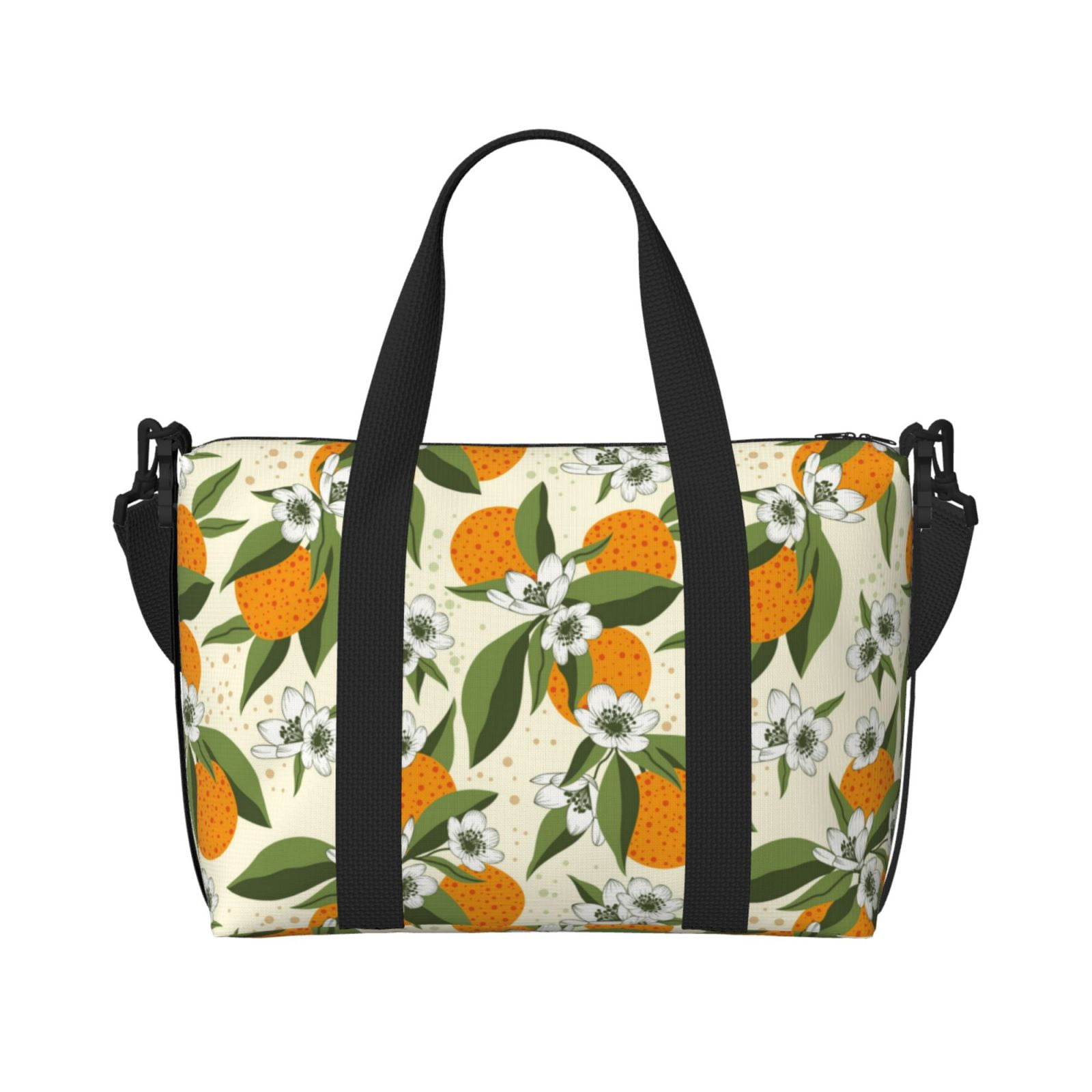 Travel Duffle Bag Delicious Orange Flower Travel Tote Bags Carry on ...