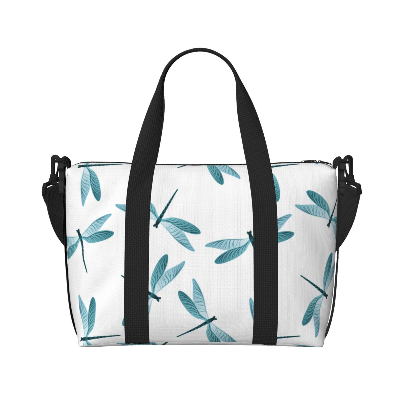 Travel Duffle Bag - Dragonfly Simplicity Weekender Bags for Women/Men ...