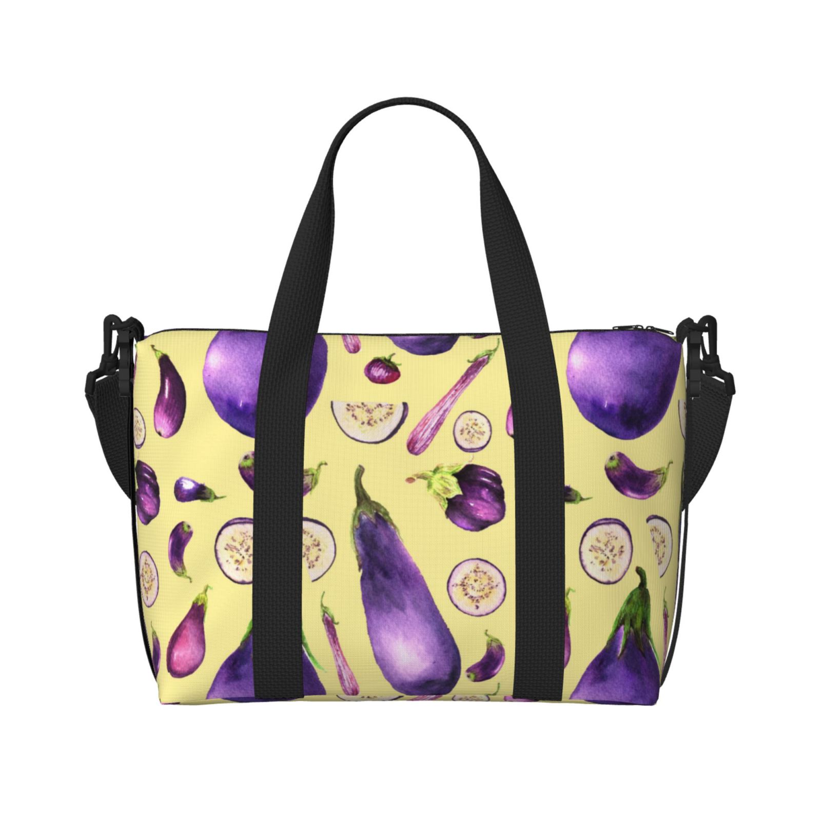Travel Duffle Bag - Eggplant purple Weekender Bags for Women/Men with ...