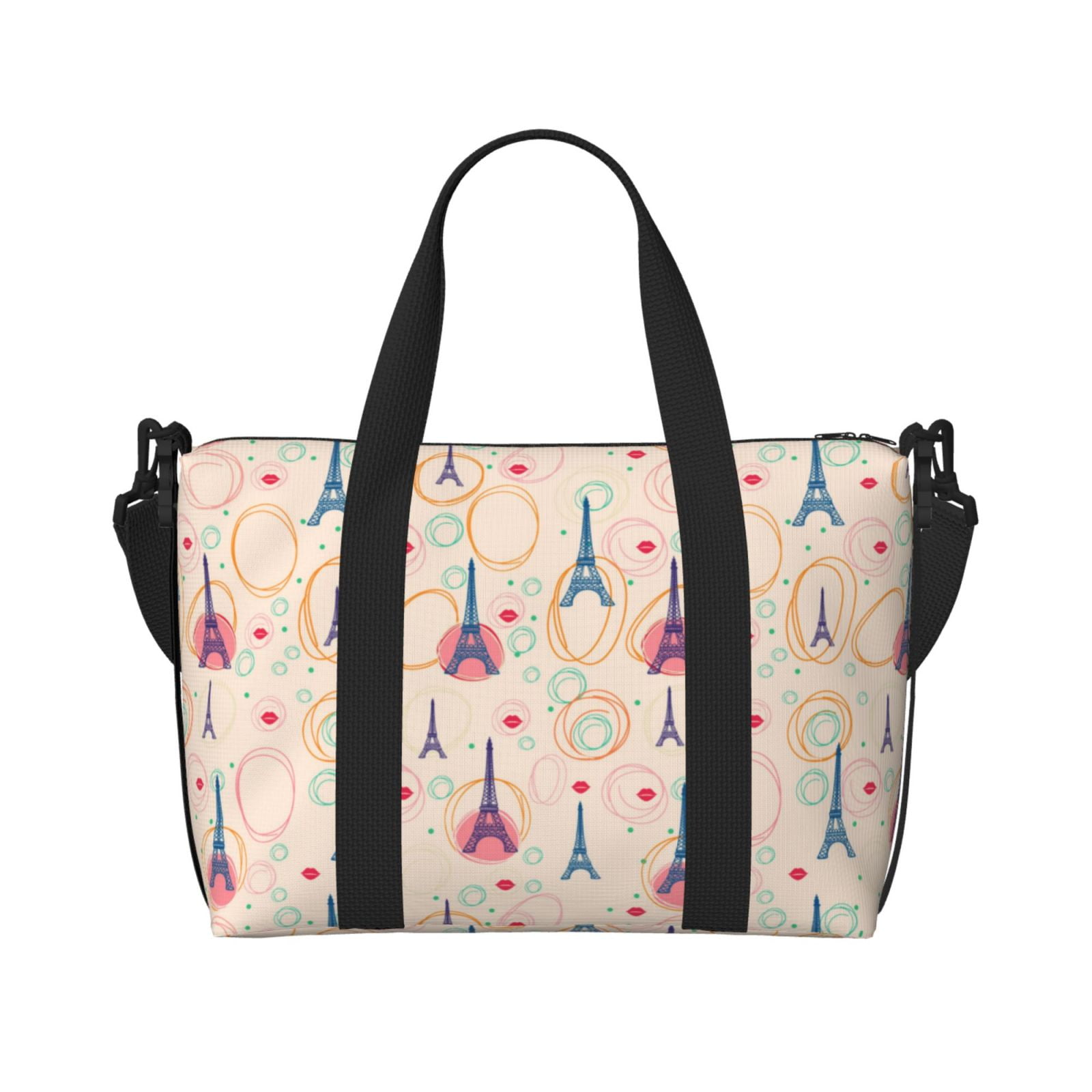 Travel Duffle Bag Eiffel Tower Peppy Travel Tote Bags Carry on Luggage ...