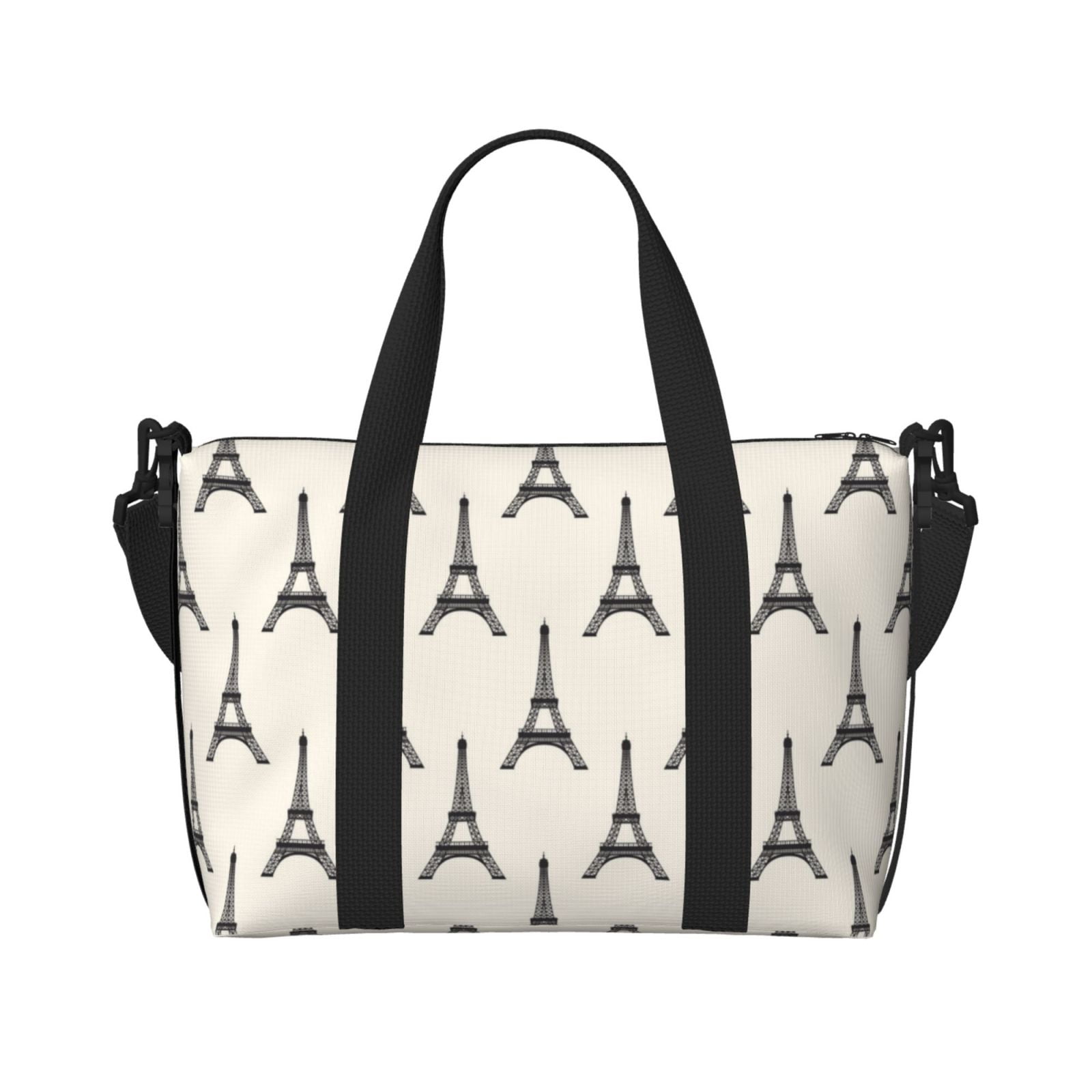 Travel Duffle Bag Eiffel Tower beige Travel Tote Bags Carry on Luggage ...