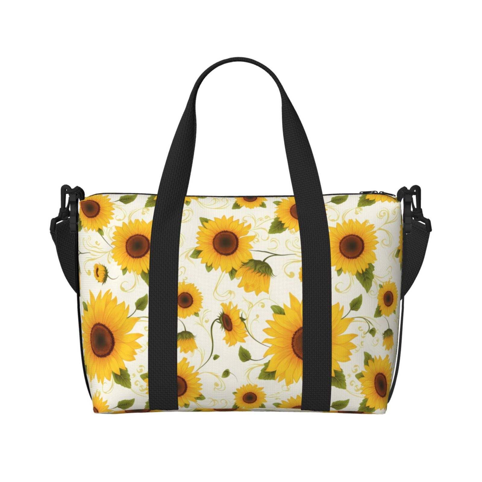 Travel Duffle Bag European-style Pattern Sunflower A Travel Tote Bags ...
