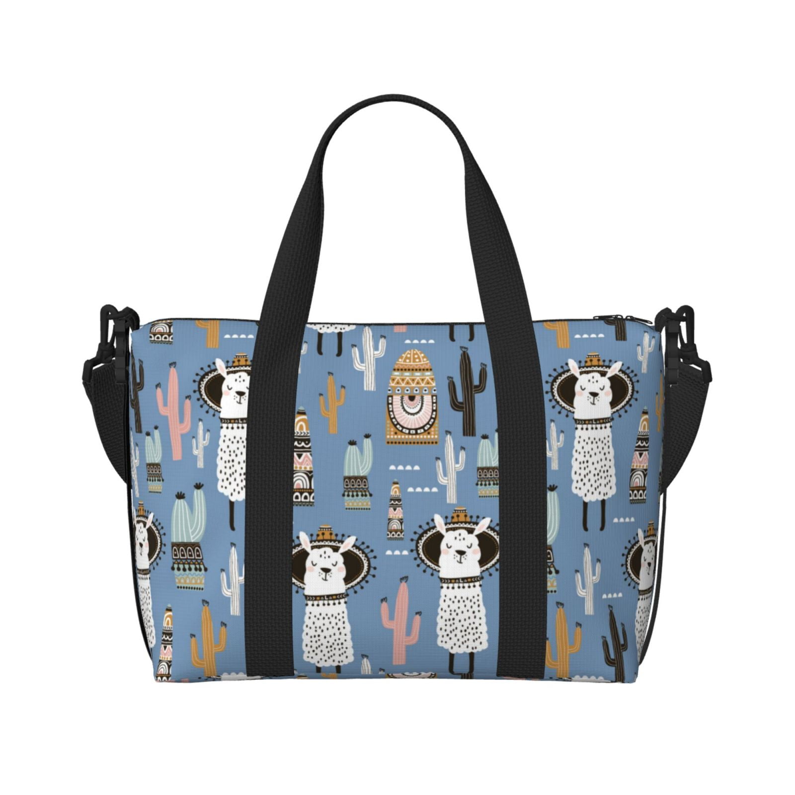Travel Duffle Bag Exotic Cute Alpaca Cactus Travel Tote Bags Carry on ...