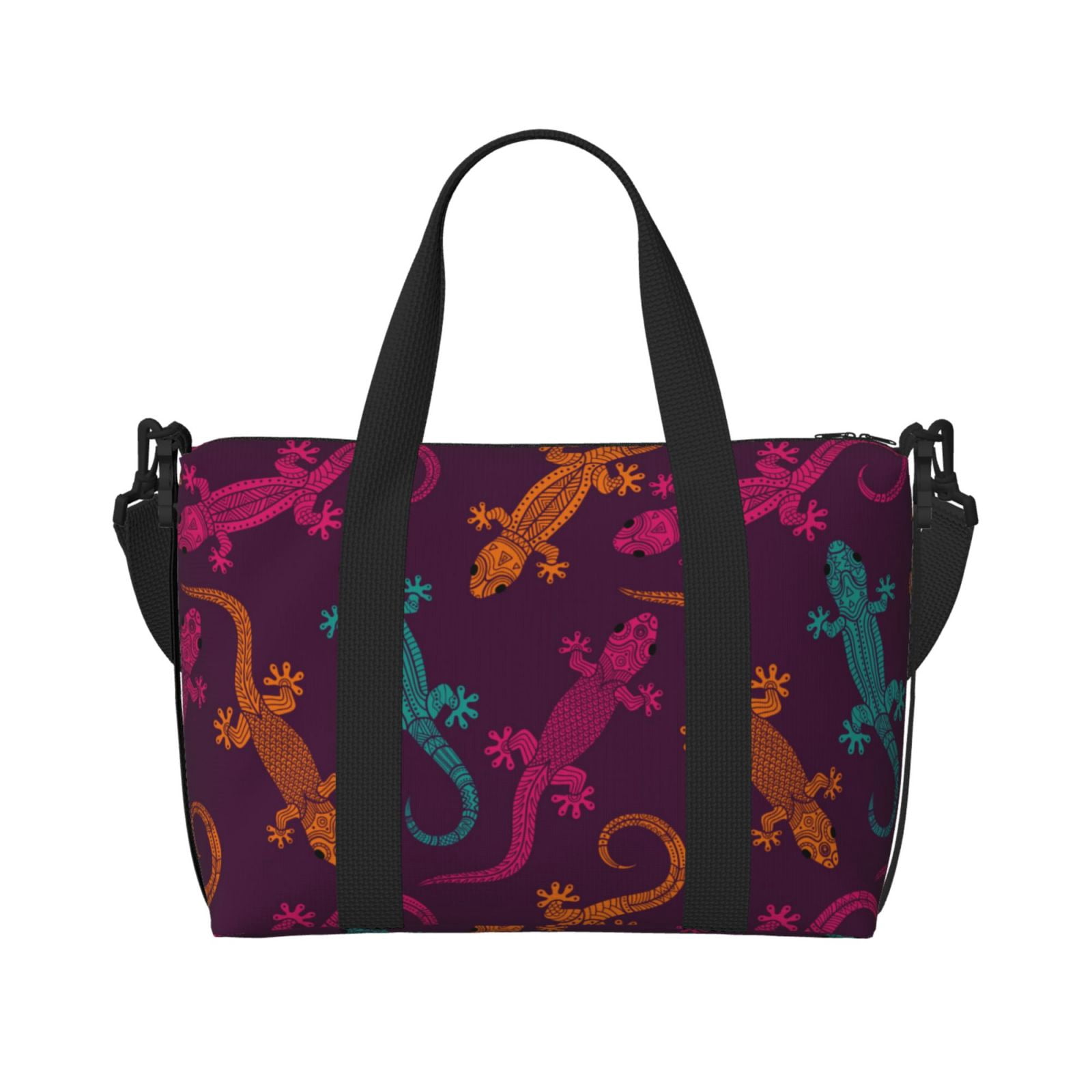 Travel Duffle Bag - Exotic Cute Gecko Lizard Weekender Bags for Women ...