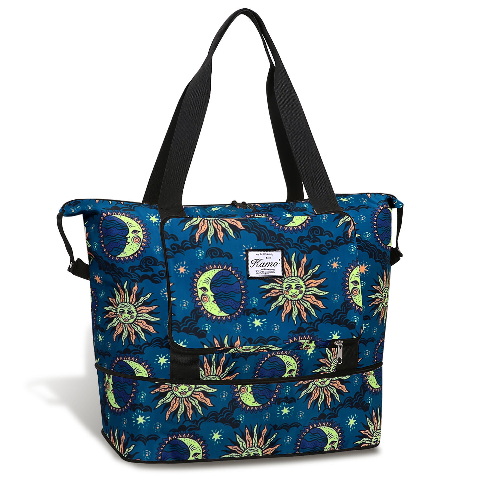 Travel Duffle Bag Expandable Weekender Overnight Bag With Wet Pocket ...