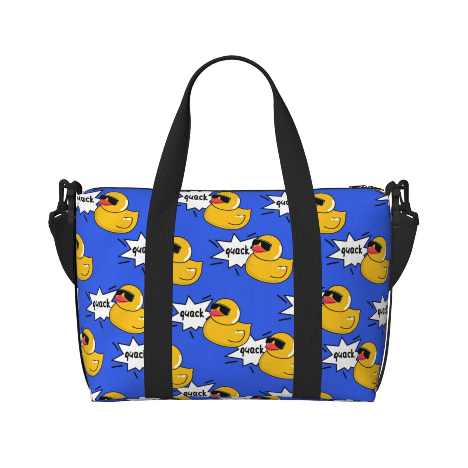 Travel Duffle Bag Funny Cartoon Cute Duck_A Travel Tote Bags Carry on ...