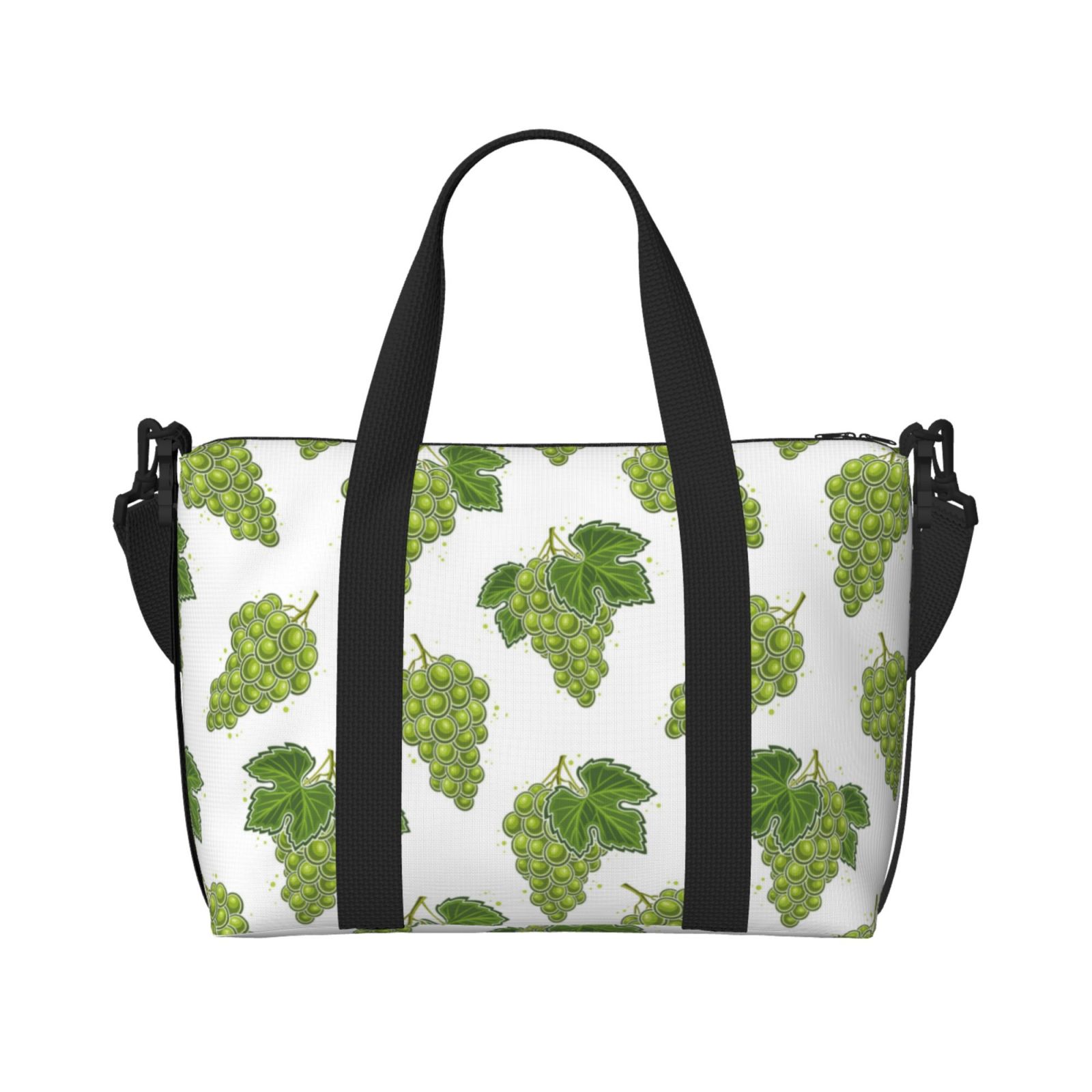 Travel Duffle Bag - Funny Grape Teal Weekender Bags for Women/Men with ...