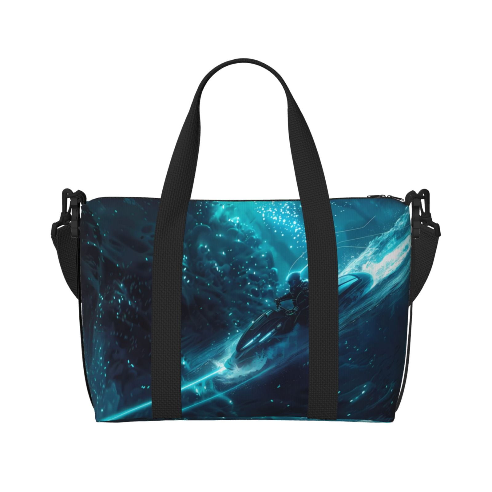 Travel Duffle Bag Futuristic Jet Ski Adventure Travel Tote Bags Carry ...