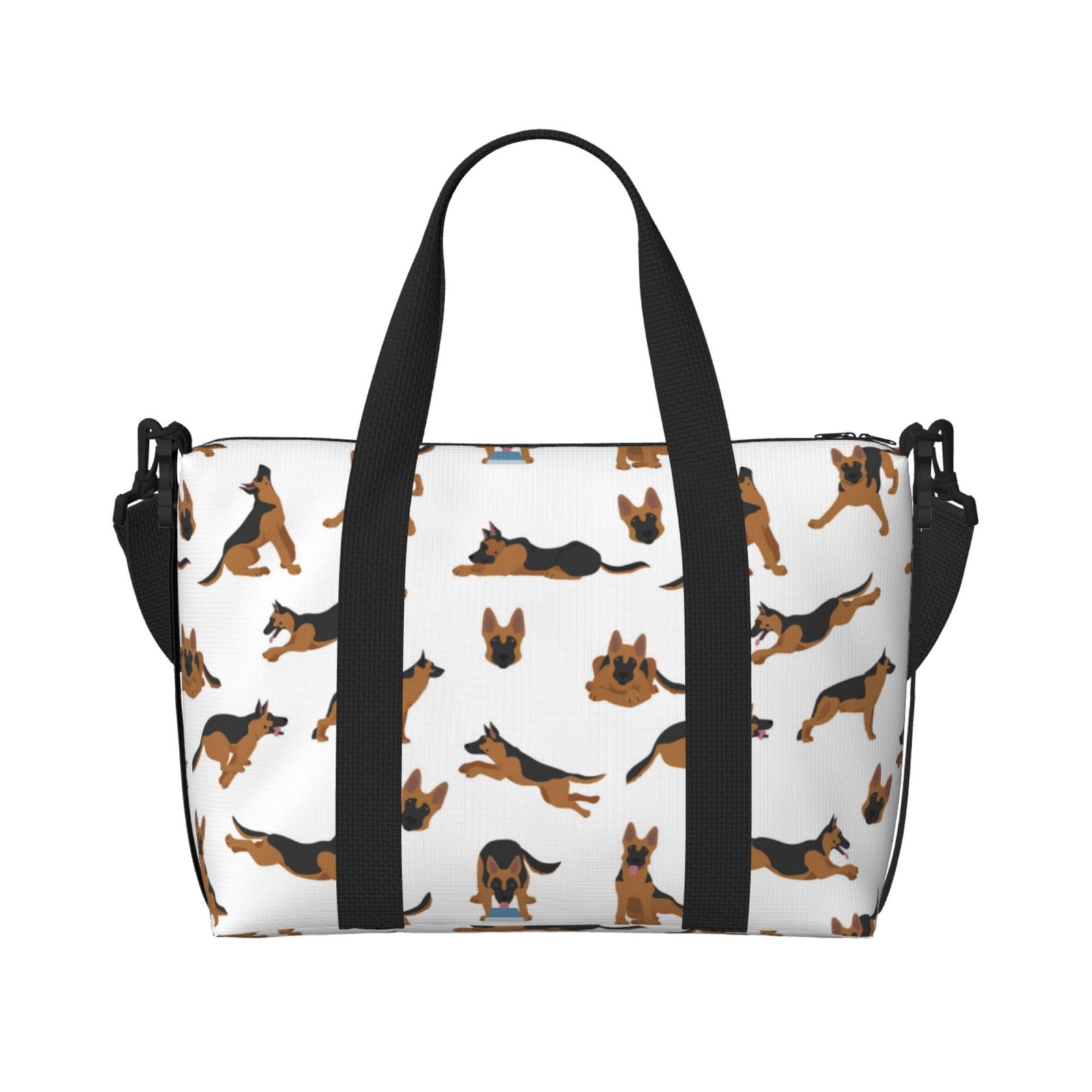 Travel Duffle Bag German Shepherd Dog Cheerful Travel Tote Bags Carry ...