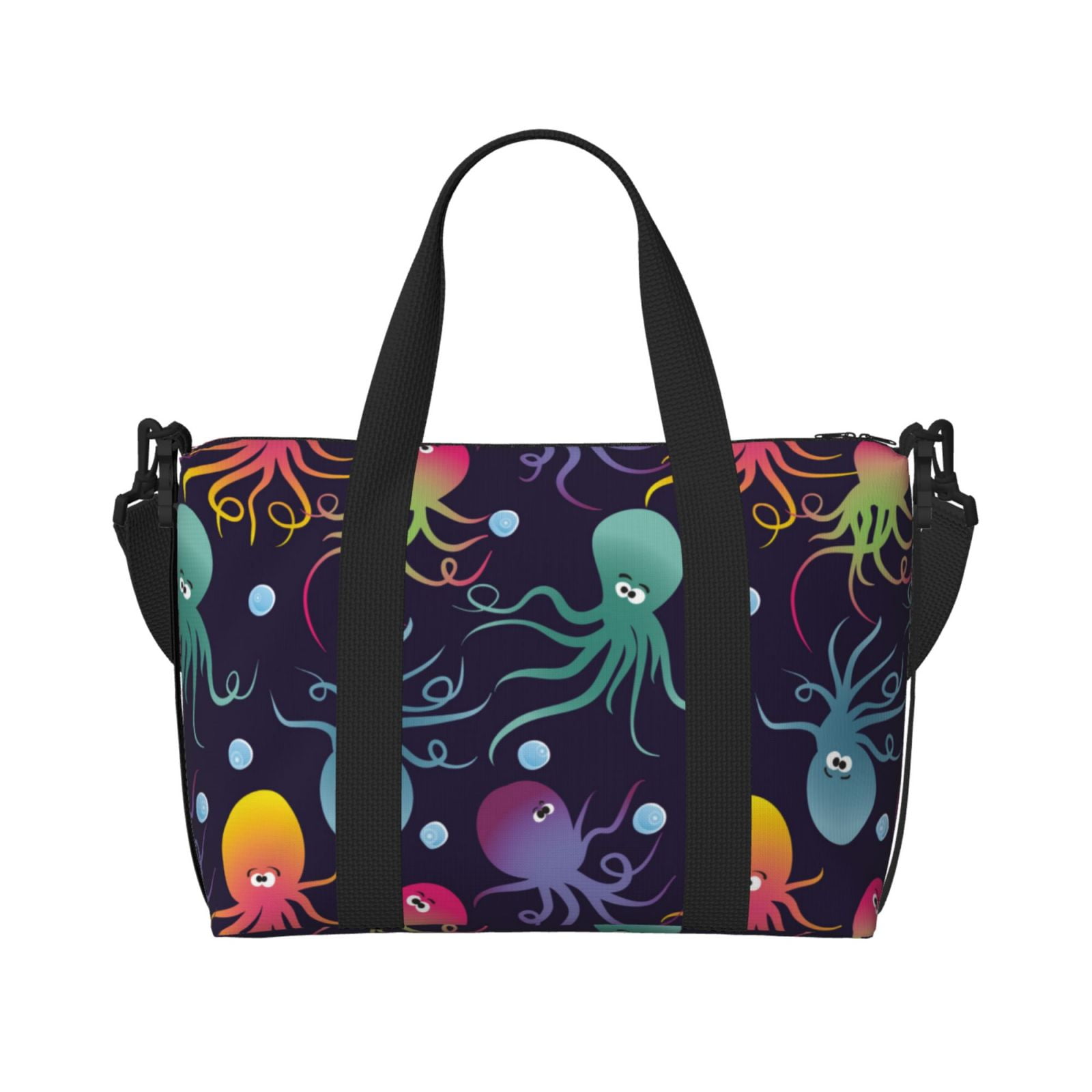 Travel Duffle Bag Gradient Octopus Travel Tote Bags Carry on Luggage ...