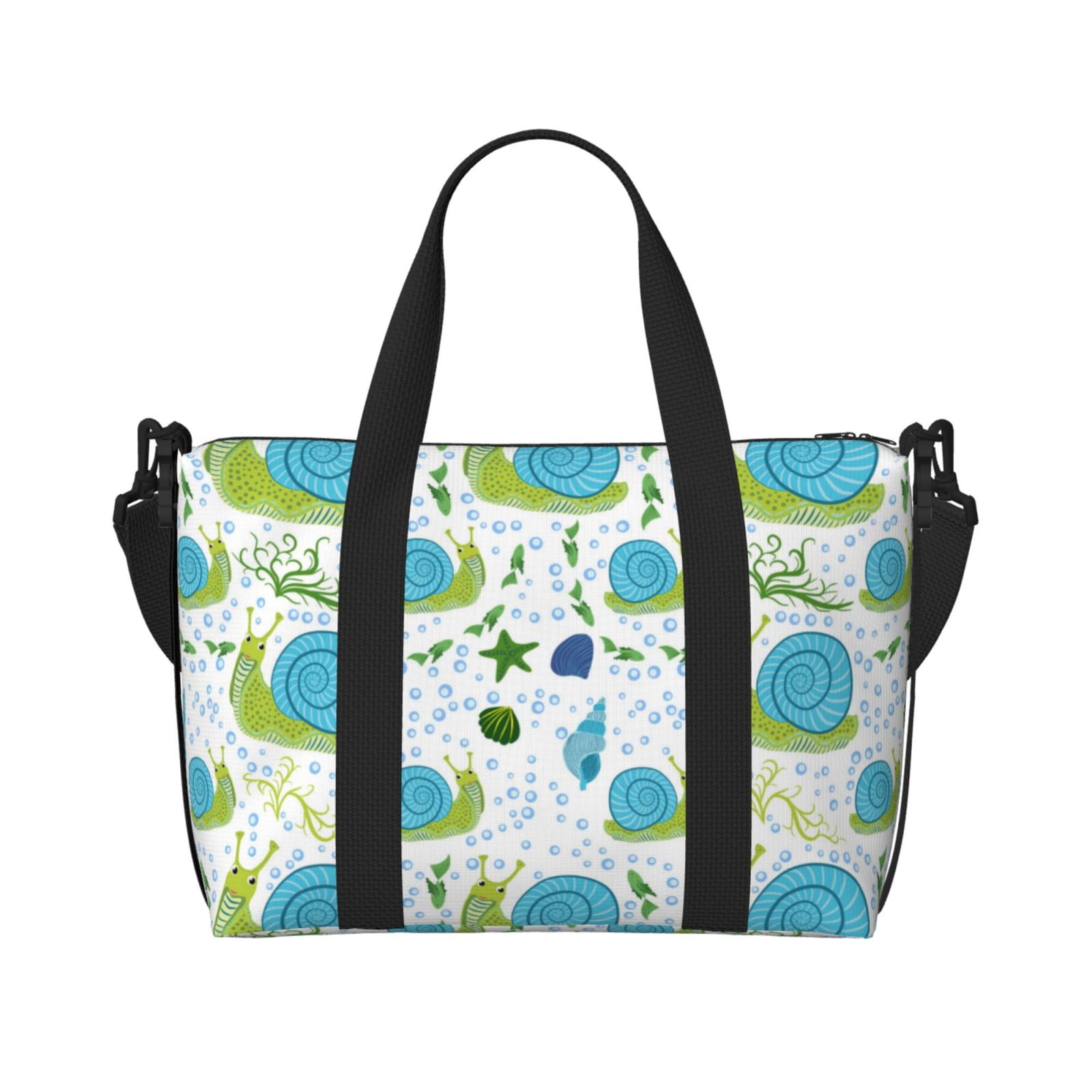 Travel Duffle Bag Green Blue Slug Shells Travel Tote Bags Carry on ...
