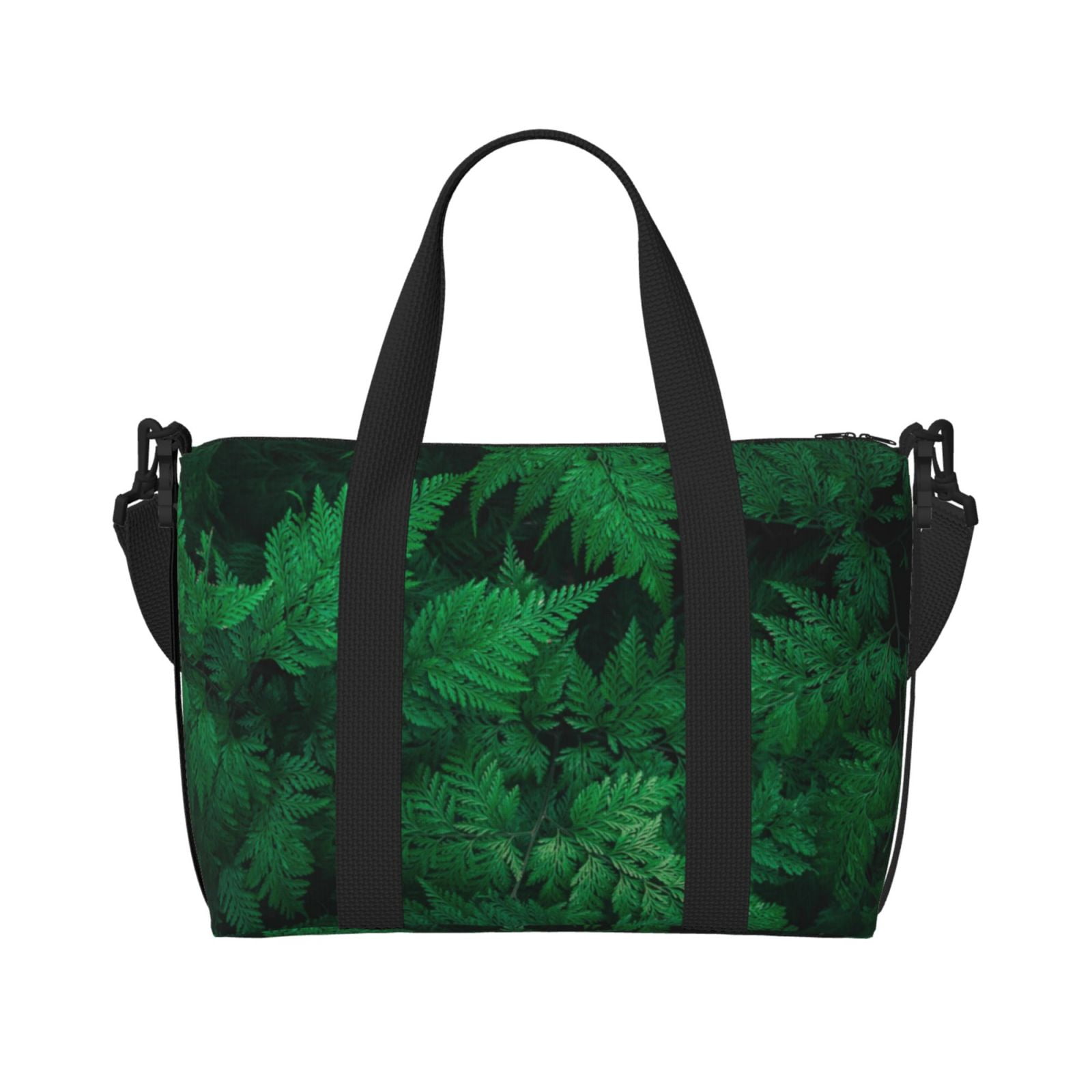 Travel Duffle Bag Green Leave Fern Travel Tote Bags Carry on Luggage ...