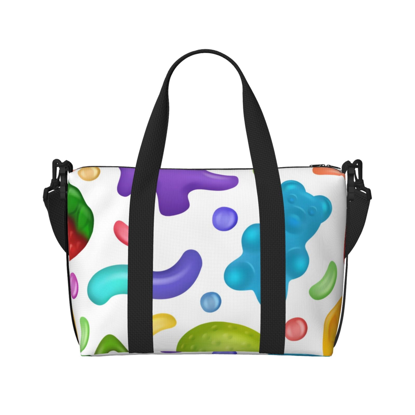 Travel Duffle Bag - Gummy Candy Pattern Weekender Bags for Women/Men ...