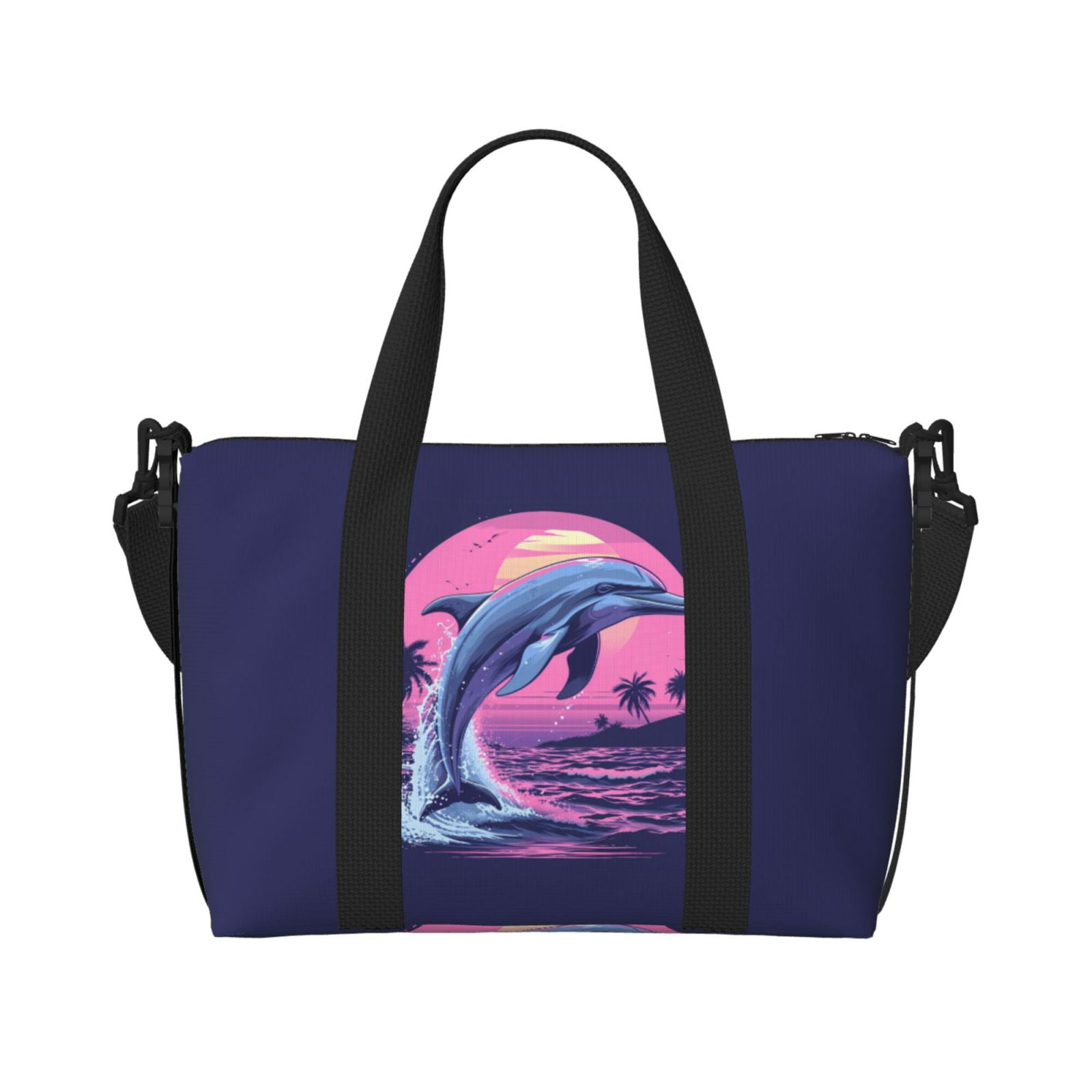 Travel Duffle Bag Hawaiian Beach Dolphin Travel Tote Bags Carry on ...