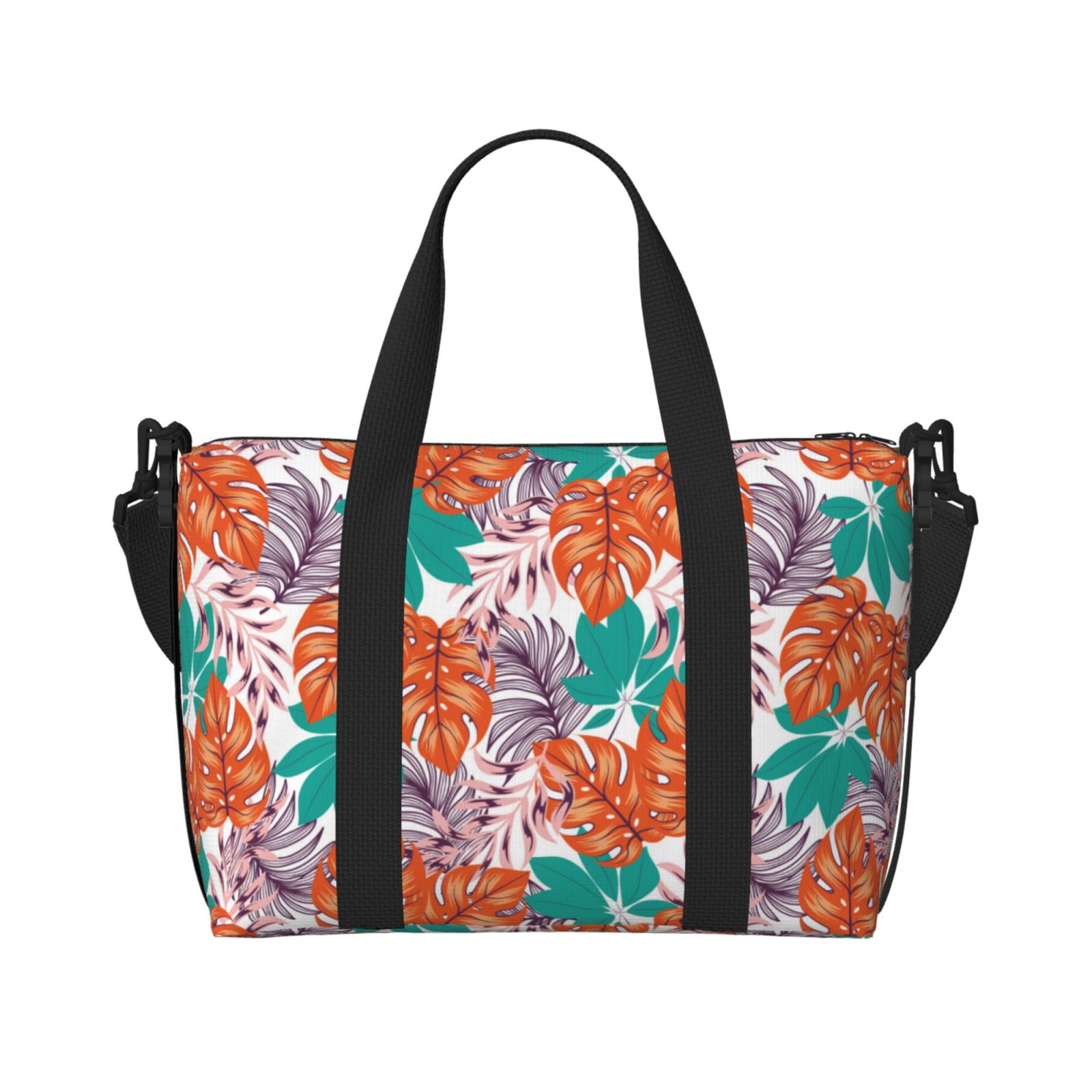 Travel Duffle Bag Hawaiian Style Blue Orange Travel Tote Bags Carry on ...