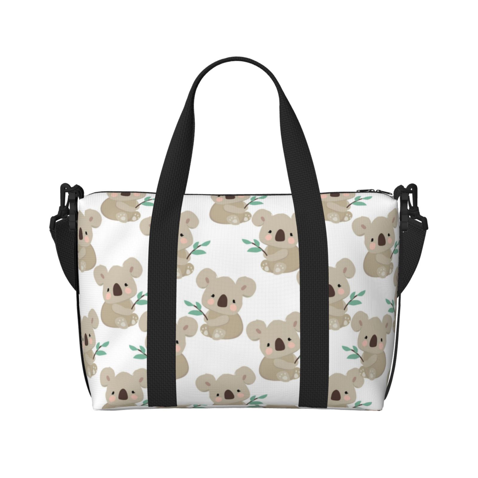 Travel Duffle Bag Light Brown Koala Travel Tote Bags Carry on Luggage ...