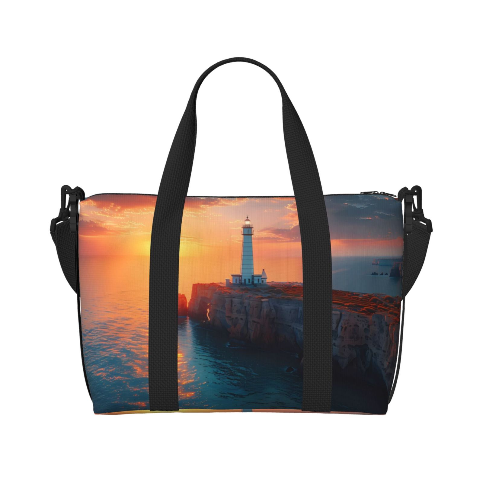 Travel Duffle Bag Lighthouse At Sunset Coast Travel Tote Bags Carry on ...