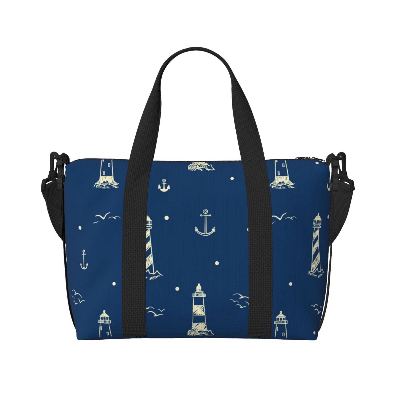 Travel Duffle Bag Lighthouses and Anchors Travel Tote Bags Carry on ...
