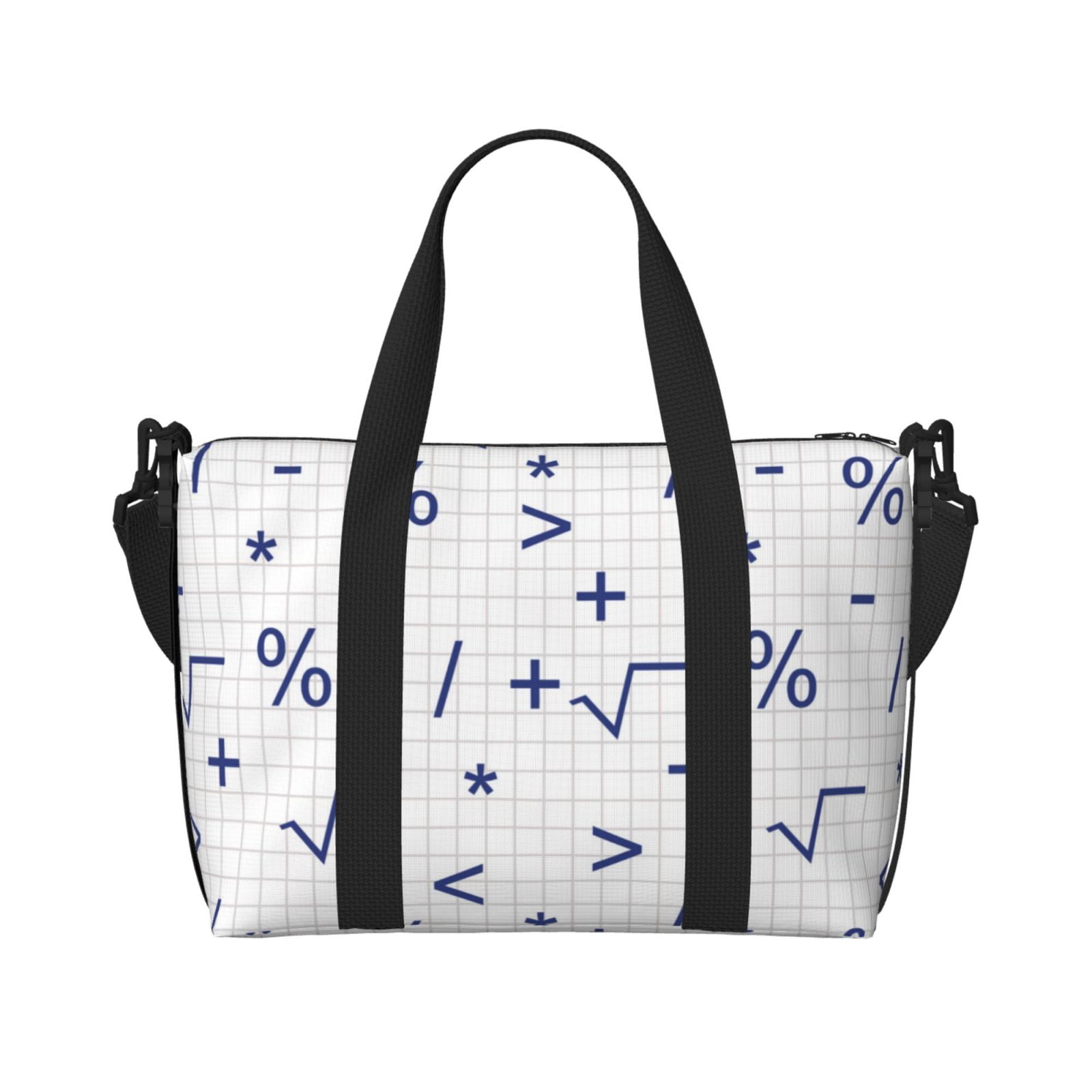 Travel Duffle Bag Math Symbol Print comical Travel Tote Bags Carry on ...