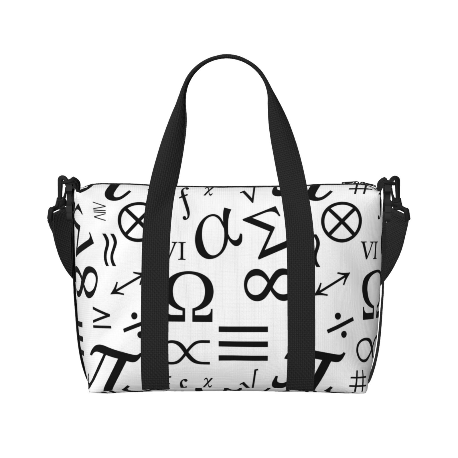 Travel Duffle Bag - Math Symbol Print funny Weekender Bags for Women ...