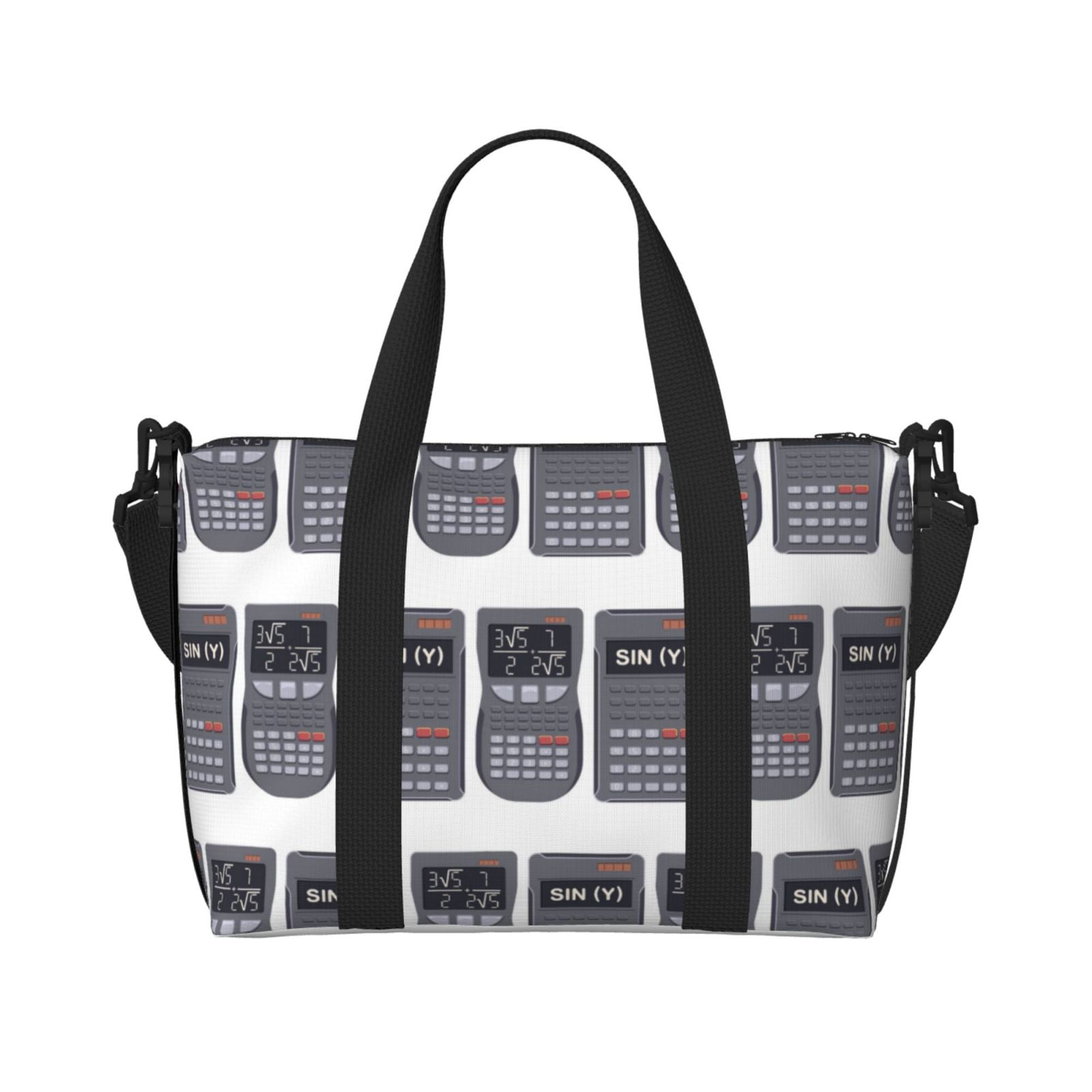Travel Duffle Bag Math calculator equation Prin Travel Tote Bags Carry ...