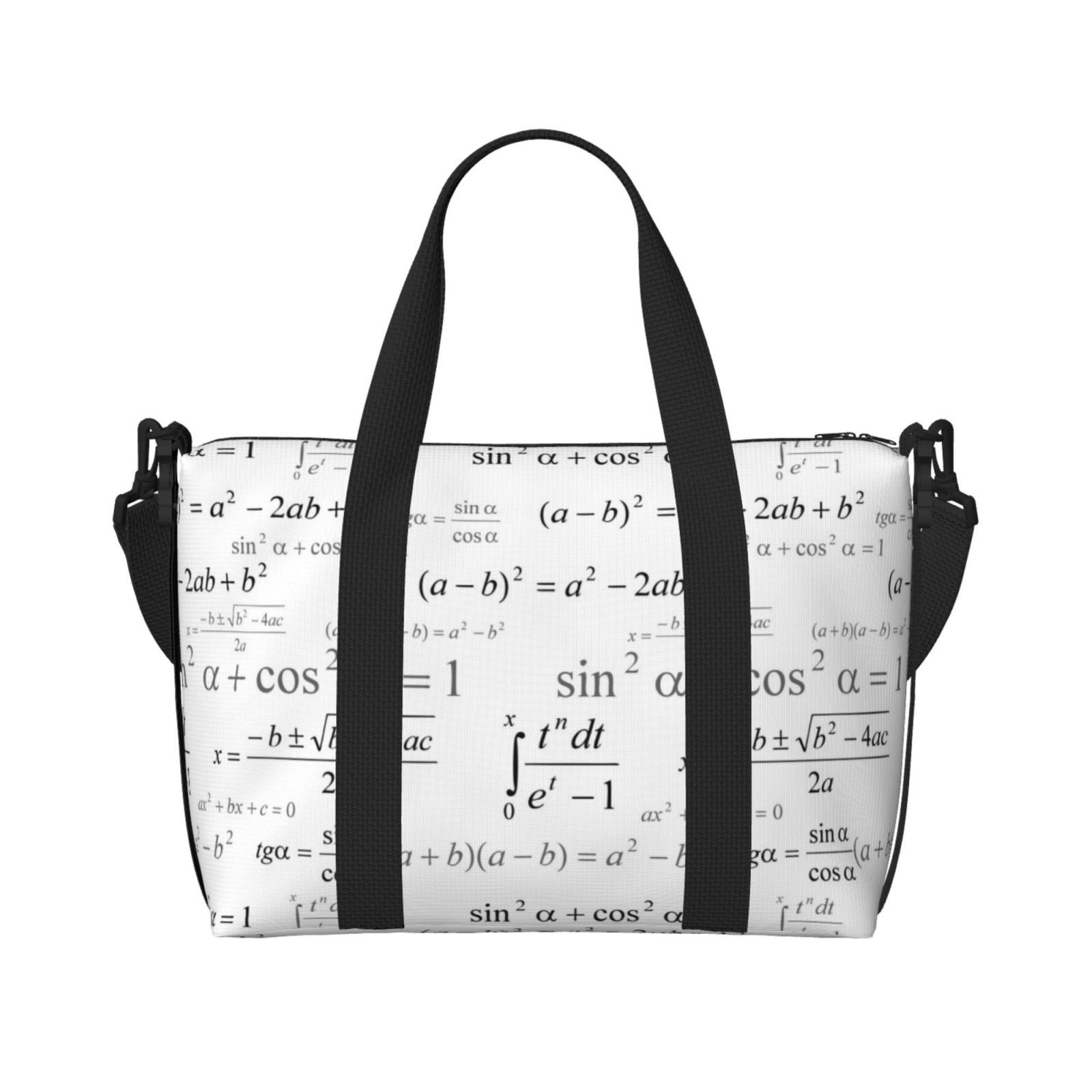 Travel Duffle Bag - Math equation design Weekender Bags for Women/Men ...