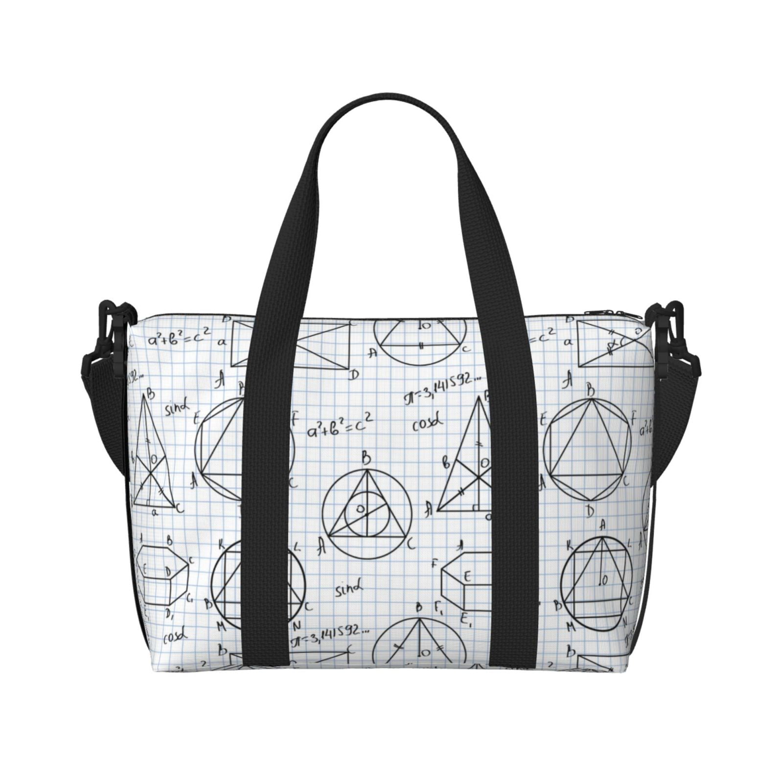 Travel Duffle Bag Math formula Print Travel Tote Bags Carry on Luggage ...