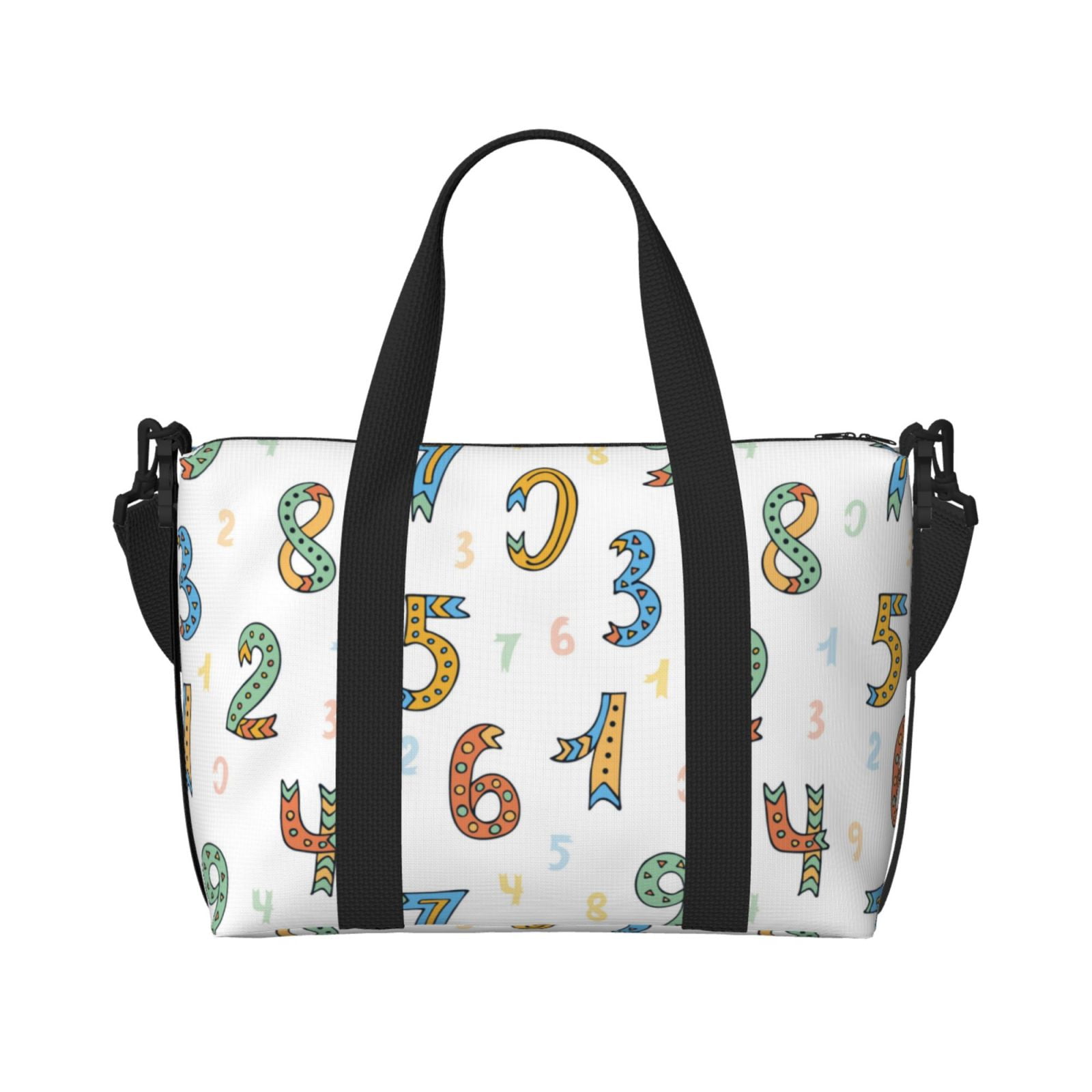 Travel Duffle Bag Math number Print cartoon Travel Tote Bags Carry on ...