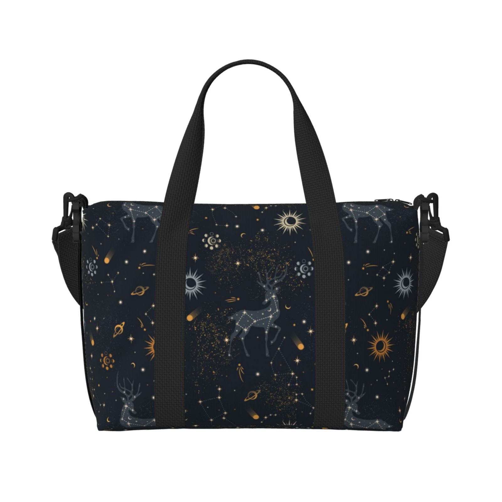Travel Duffle Bag Milky Way Sun Constellation Deer Travel Tote Bags ...