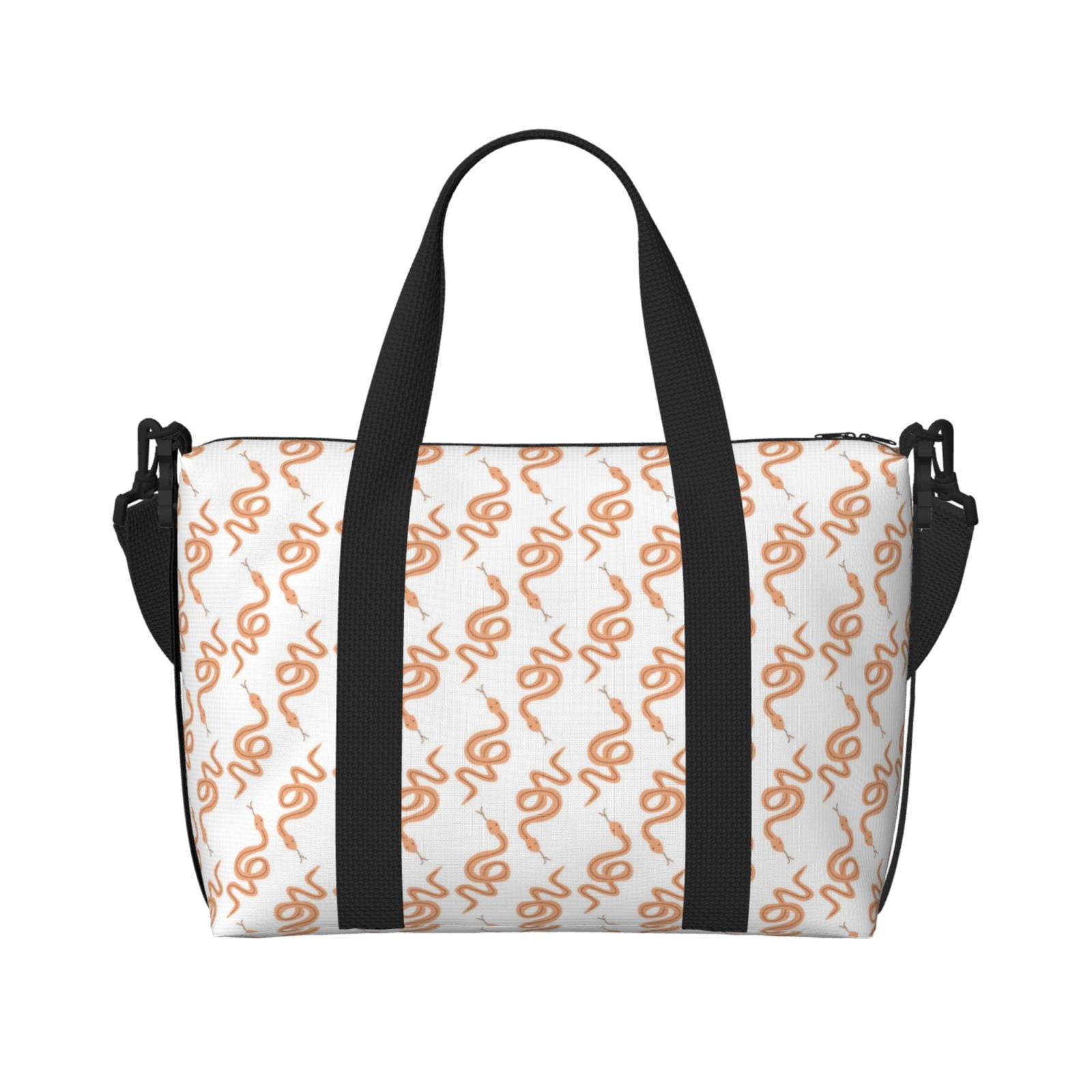 Travel Duffle Bag Minimalist Cute Cartoon Snake Travel Tote Bags Carry ...