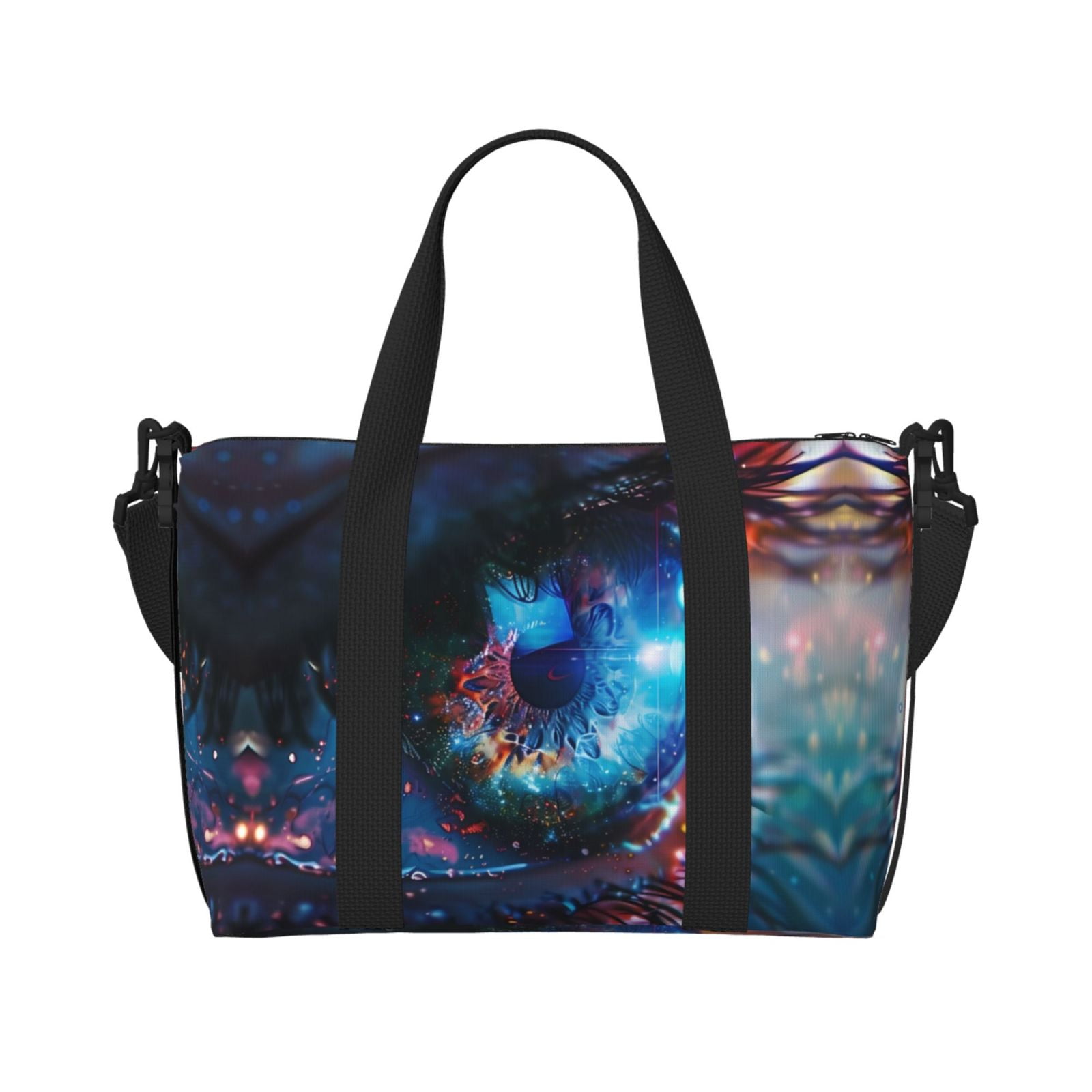 Travel Duffle Bag - Modern Colorful Eyes Weekender Bags for Women/Men ...