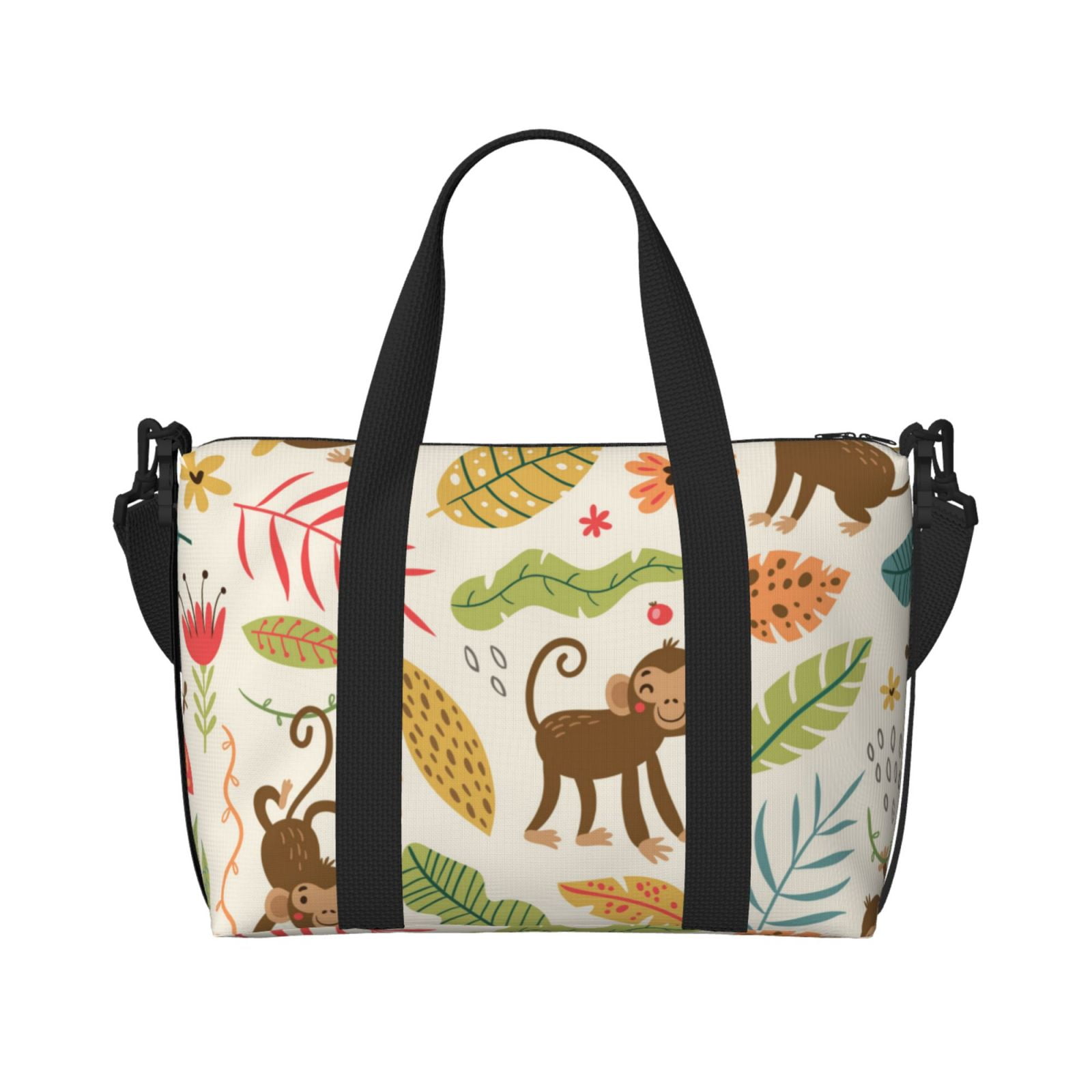 Travel Duffle Bag Monkeys in the Jungle Travel Tote Bags Carry on ...