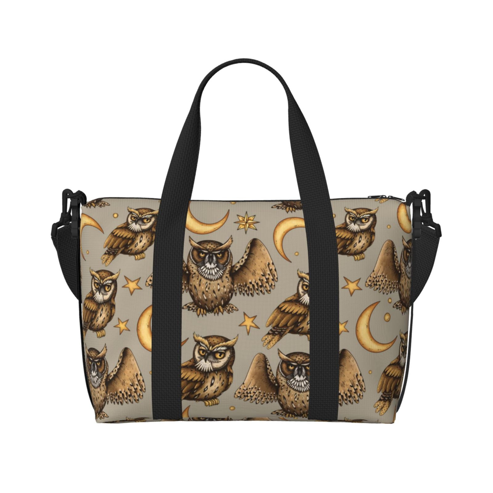 Travel Duffle Bag Moon Stars Owls Travel Tote Bags Carry on Luggage ...
